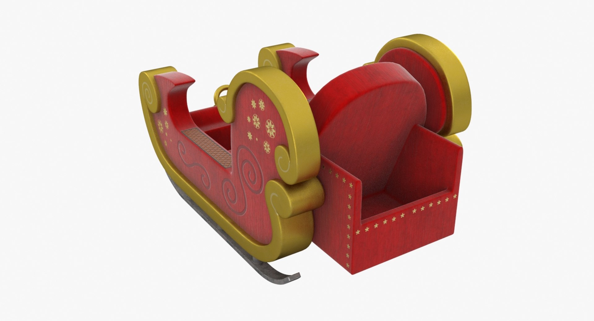 Christmas Sleigh 3D Model - TurboSquid 1344372