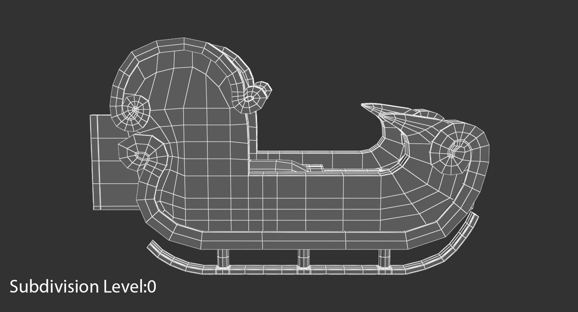 Christmas Sleigh 3D Model - TurboSquid 1344372