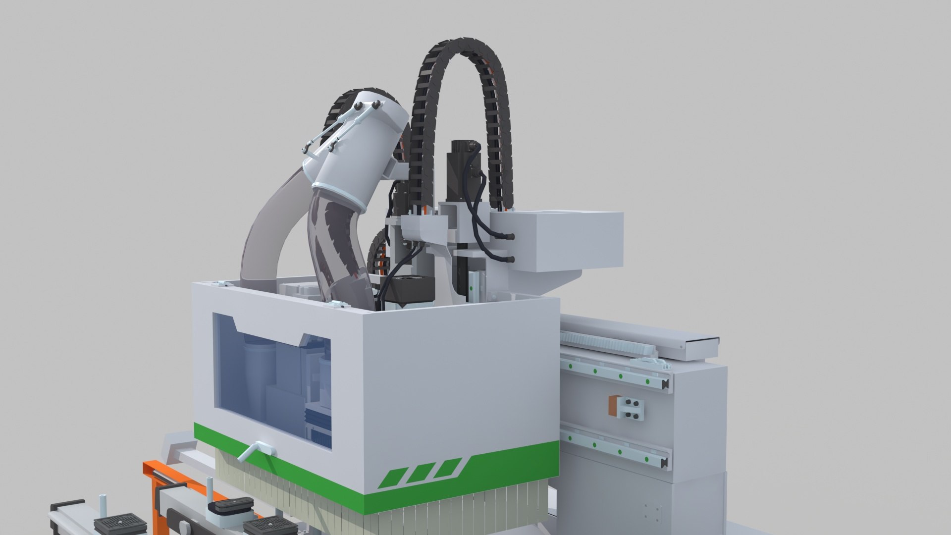 CNC Machining Center 3D Model - TurboSquid 2277590