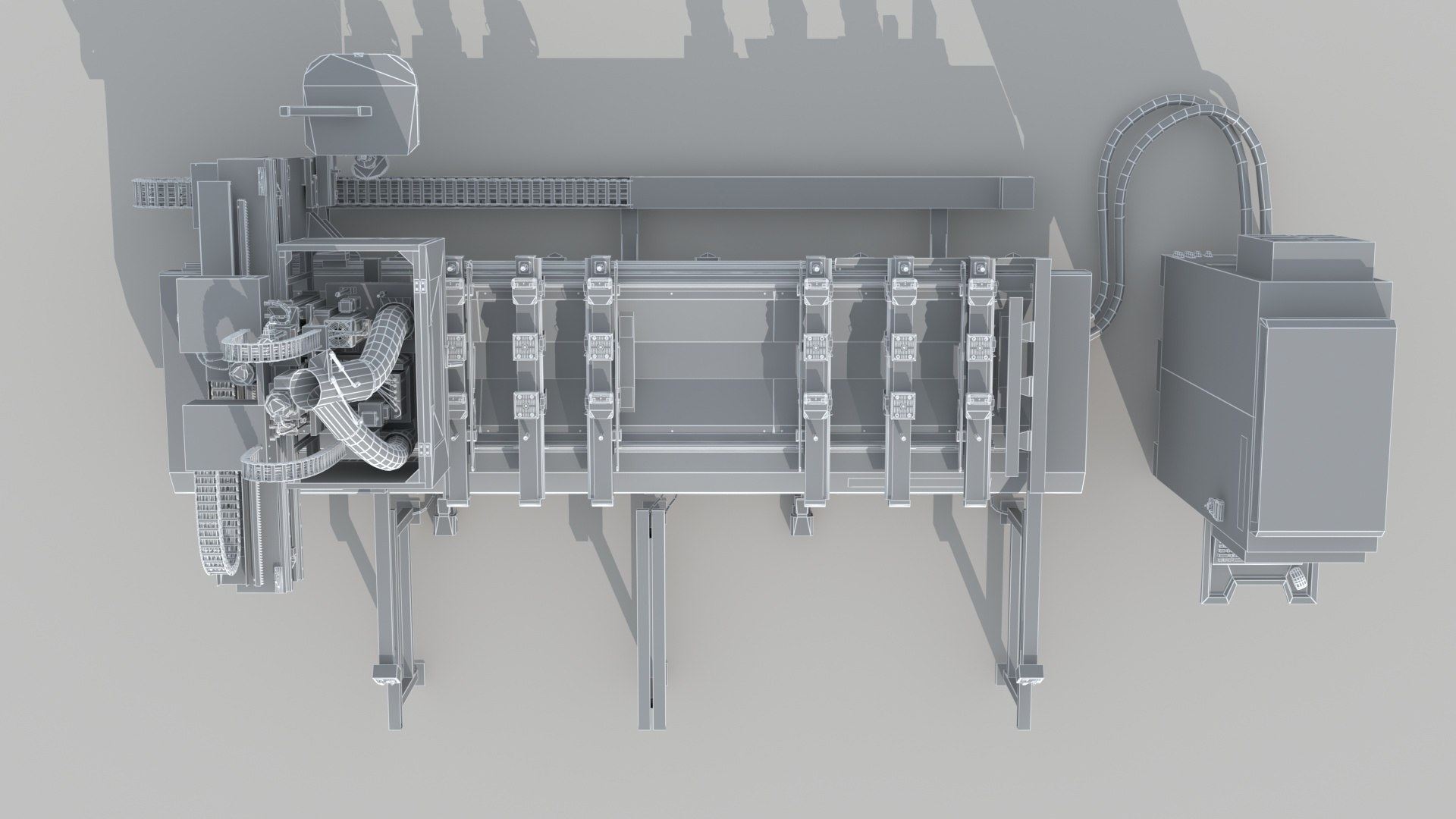 CNC Machining Center 3D Model - TurboSquid 2277590