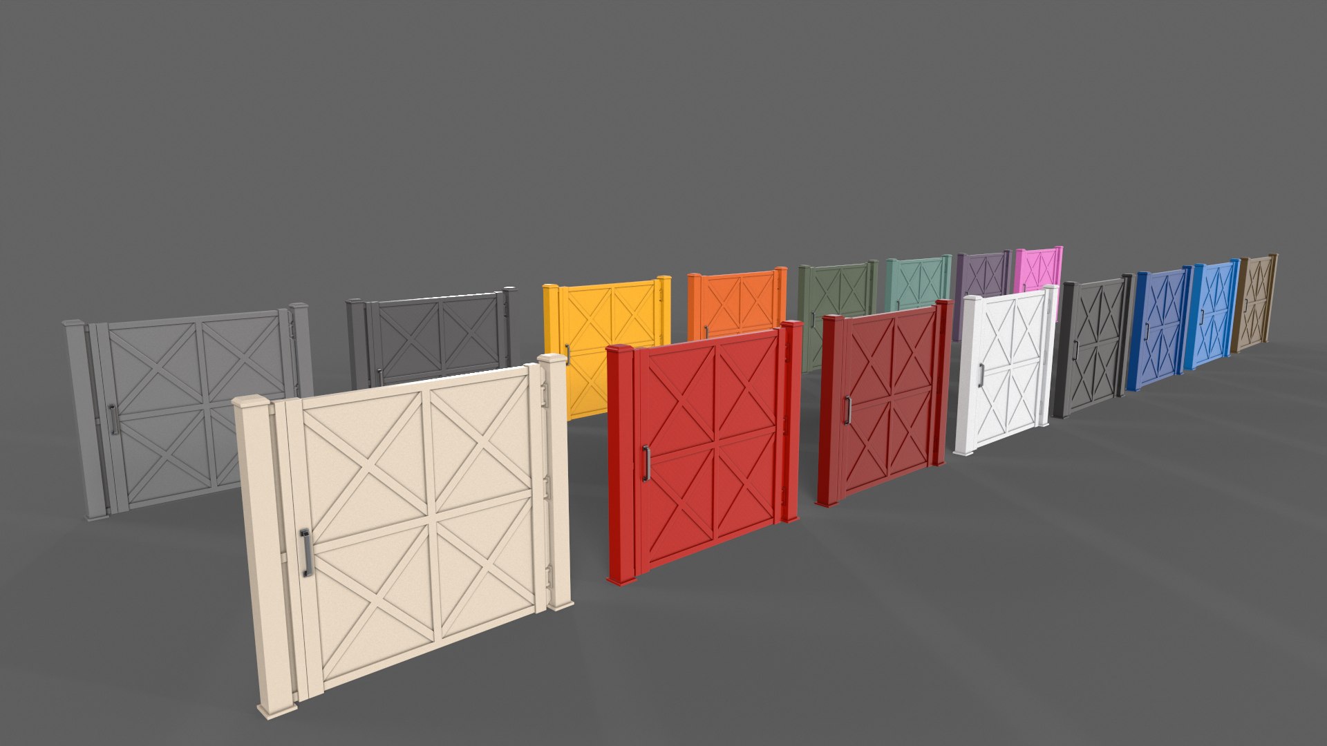 PBR Gate A1 3D - TurboSquid 2356437