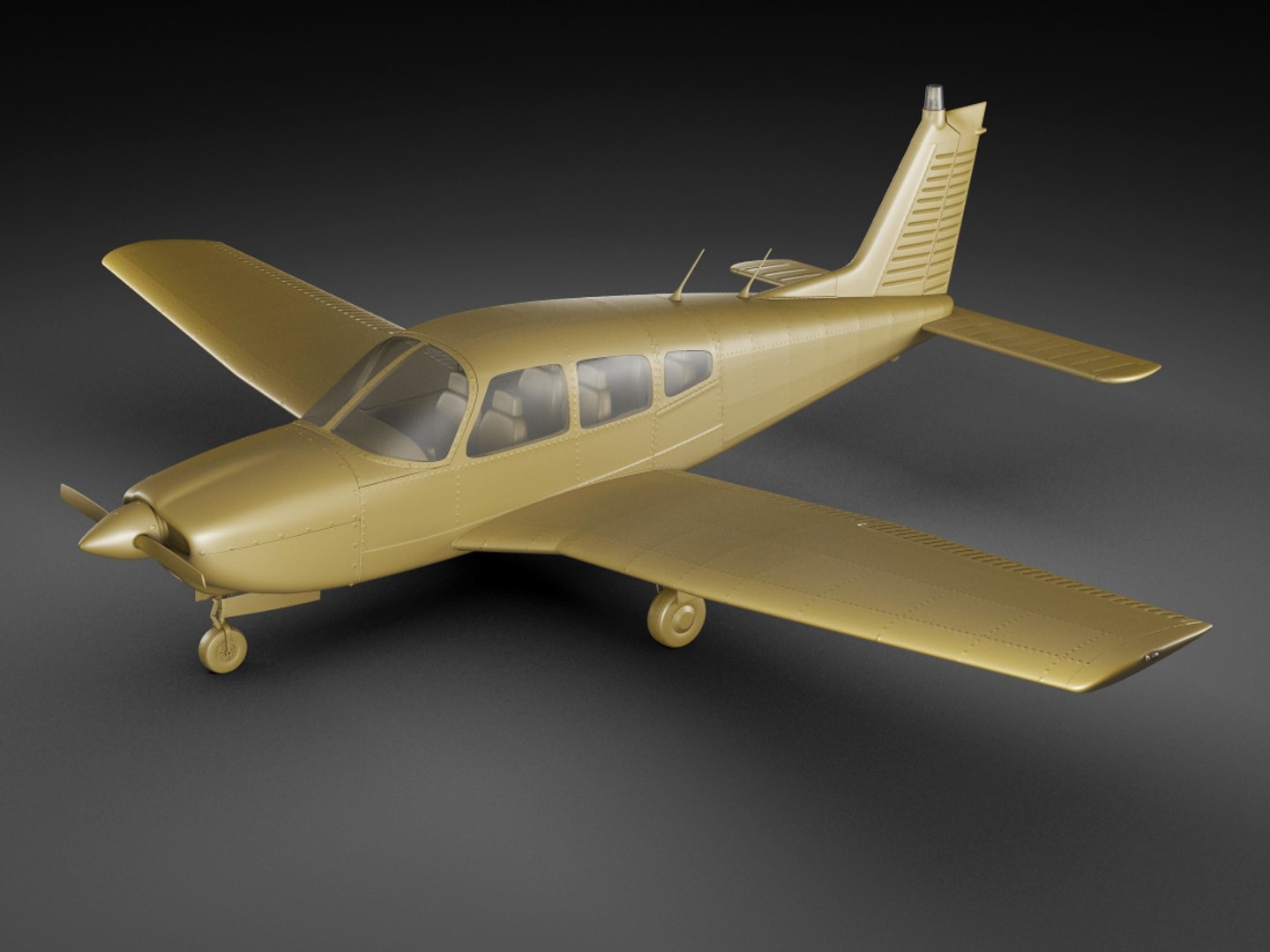 Piper Arrow Airplane 3d Max