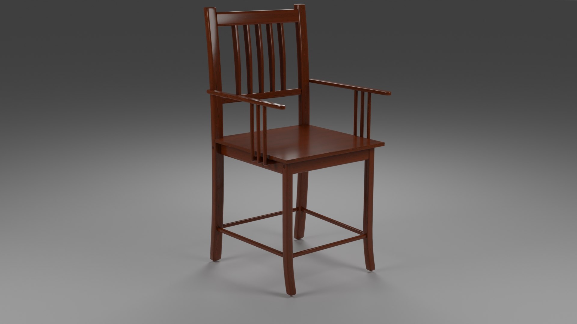 3D Wooden Reading Chair - TurboSquid 1908253