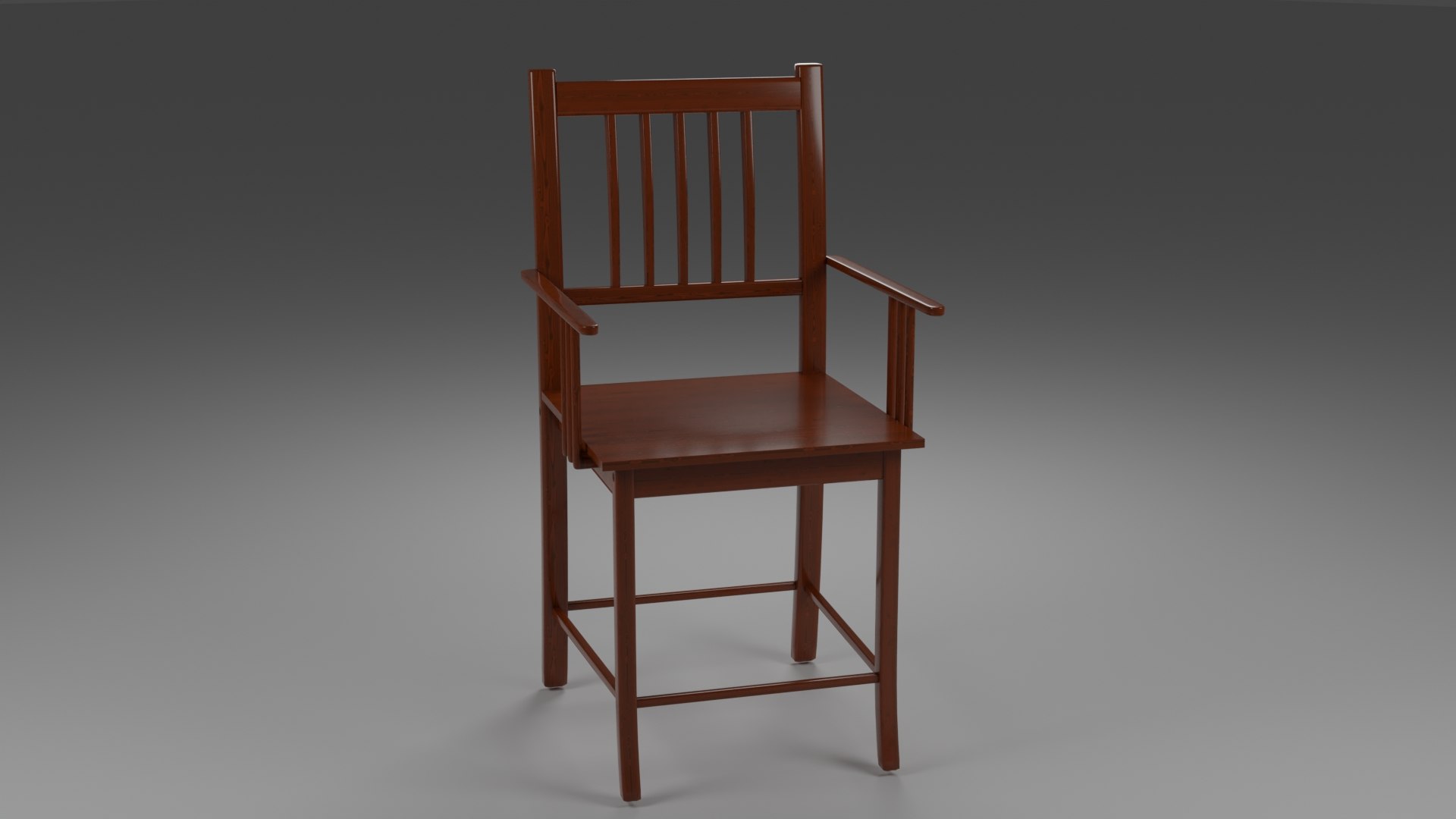 3D Wooden Reading Chair - TurboSquid 1908253