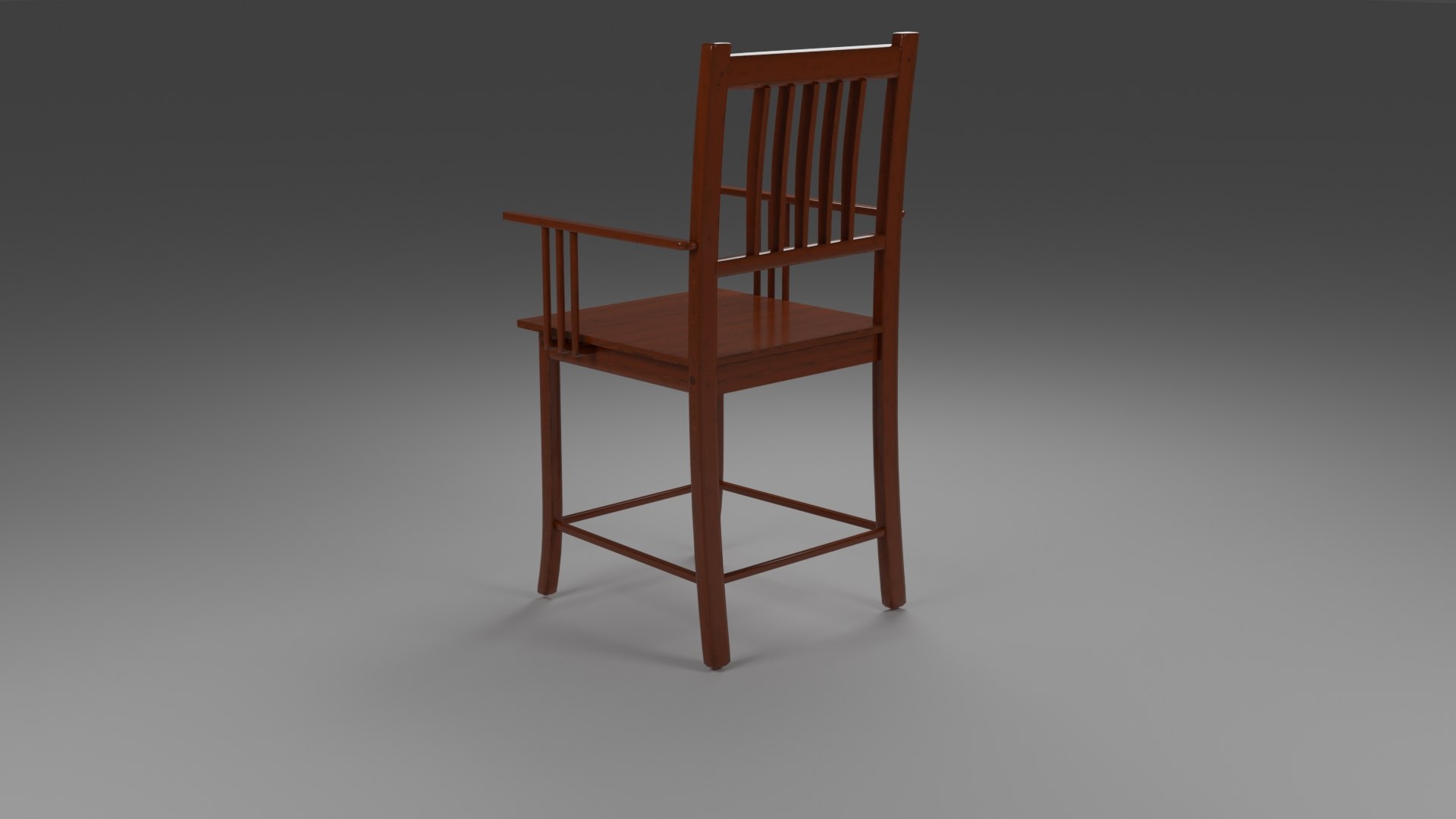 3D Wooden Reading Chair - TurboSquid 1908253