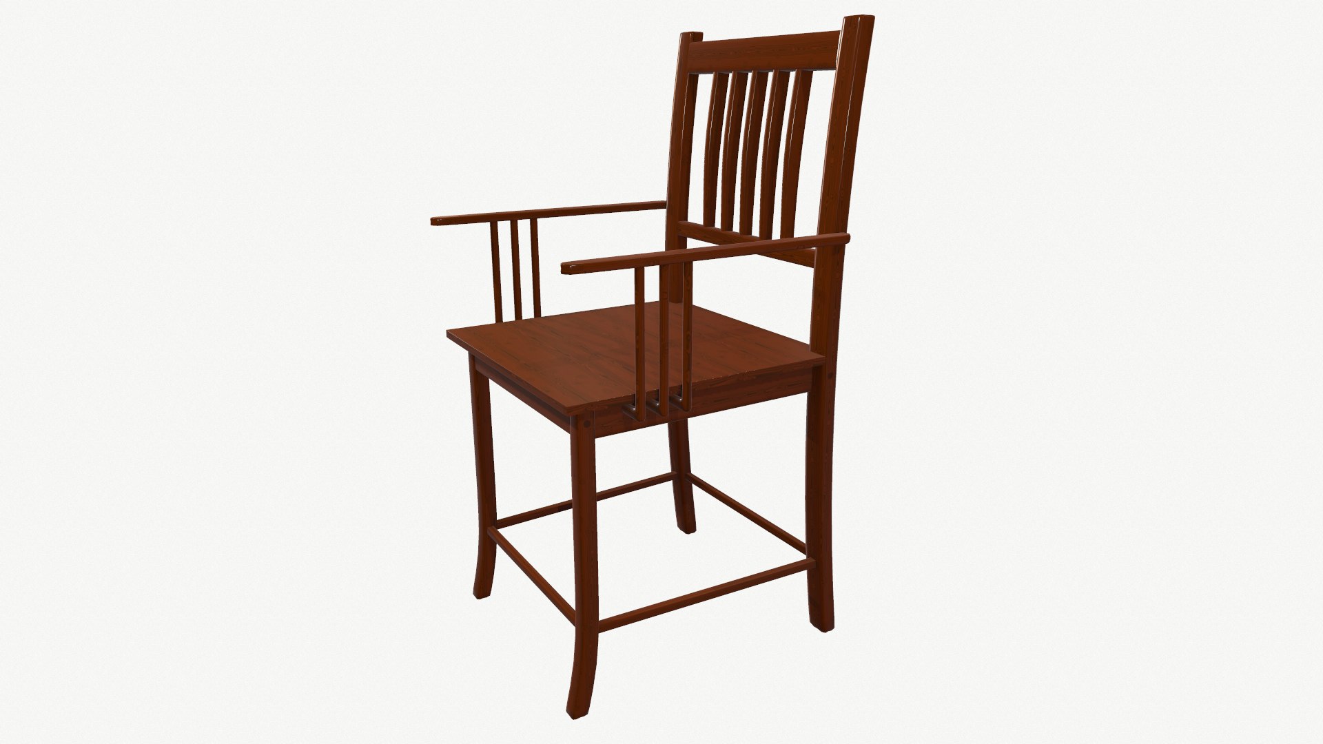 3D Wooden Reading Chair - TurboSquid 1908253