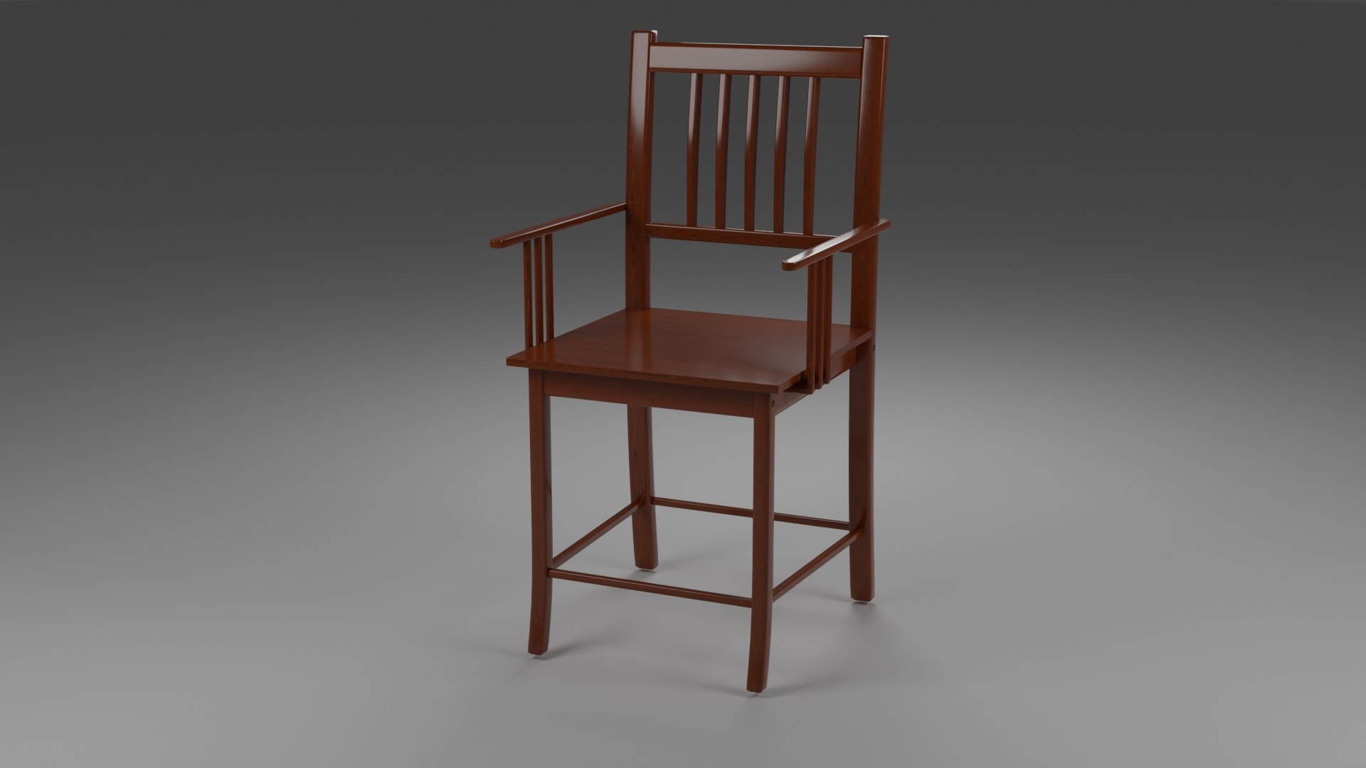 3D Wooden Reading Chair - TurboSquid 1908253