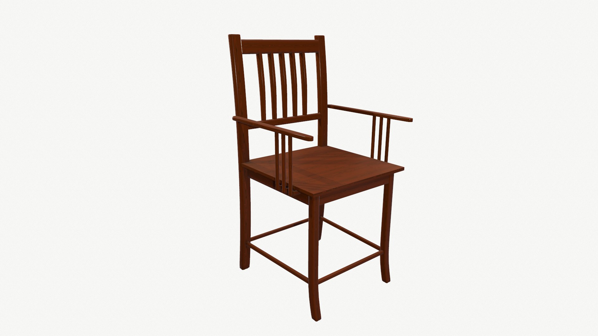 3D Wooden Reading Chair - TurboSquid 1908253