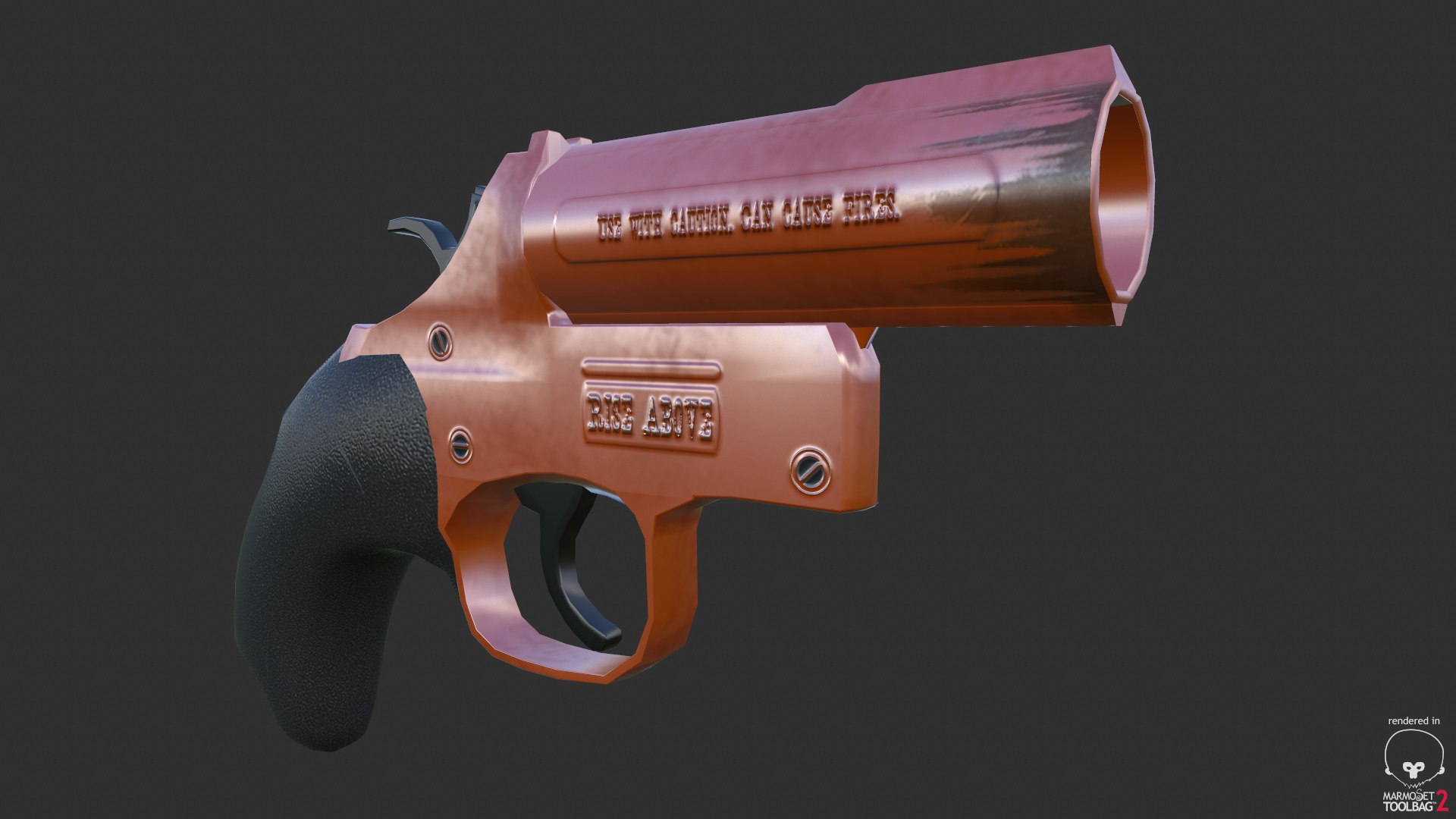 3d Flare Gun Weapon