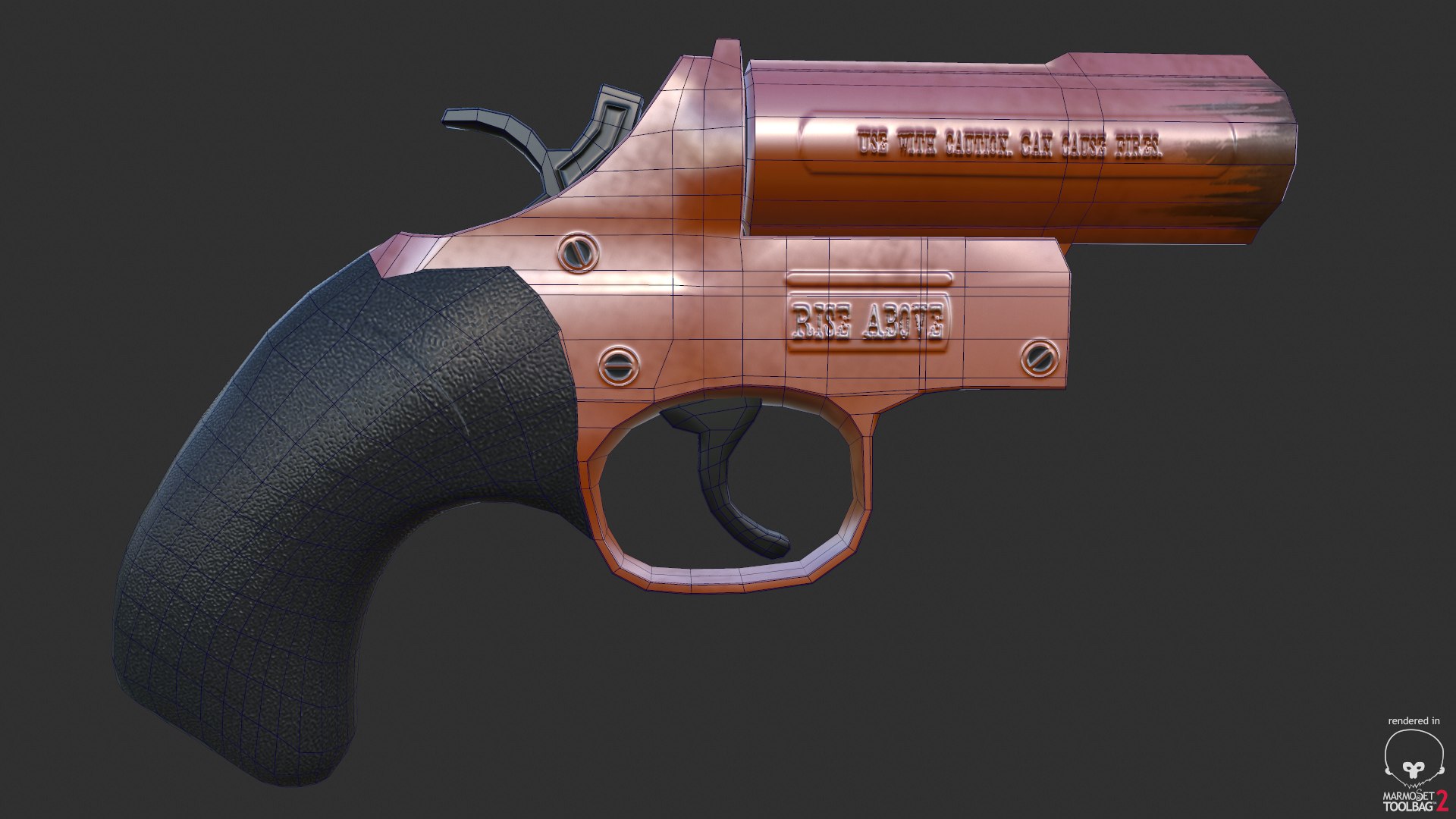 3d Flare Gun Weapon