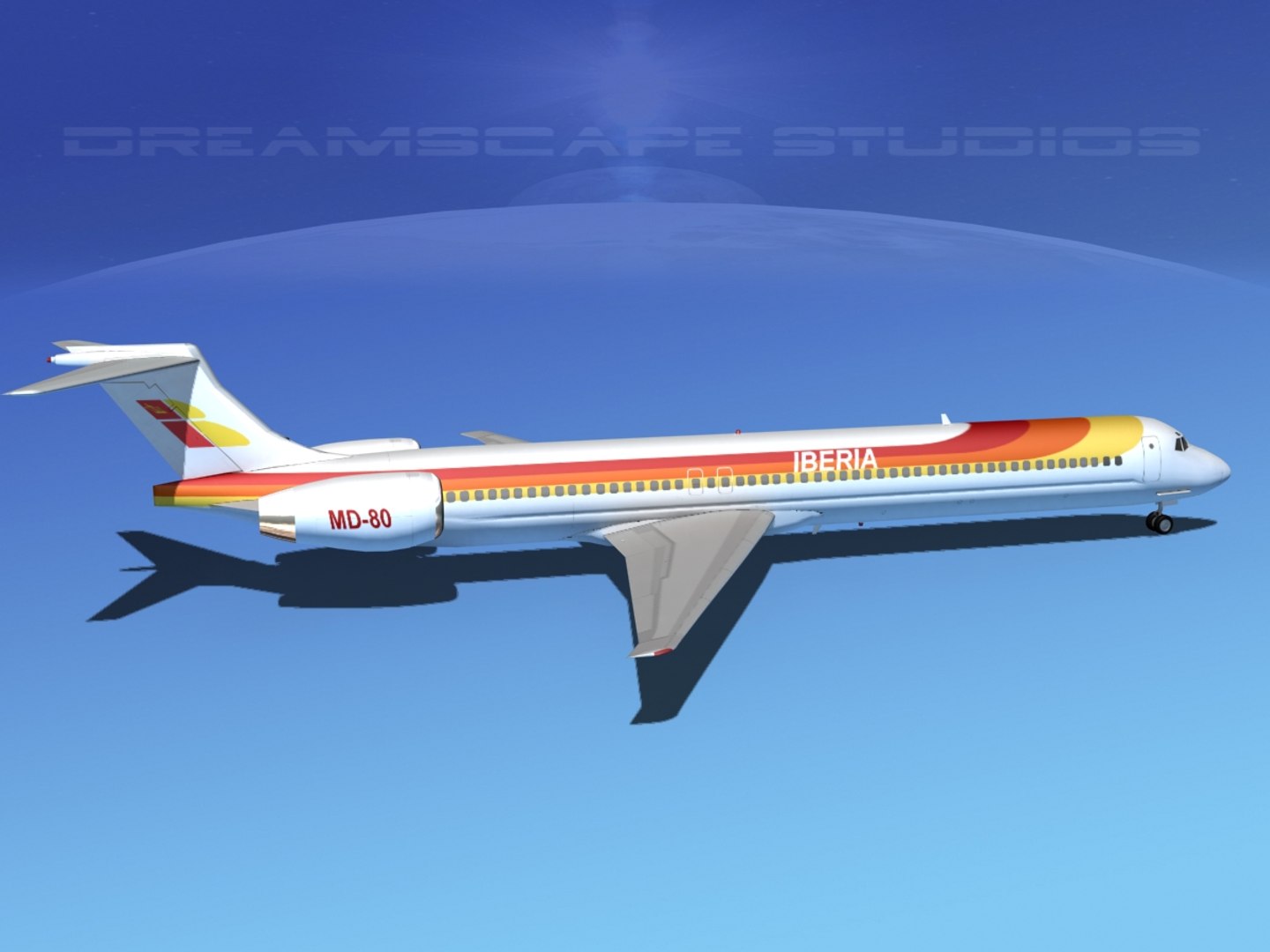 3d Model Of Mcdonnell Douglas Md-80