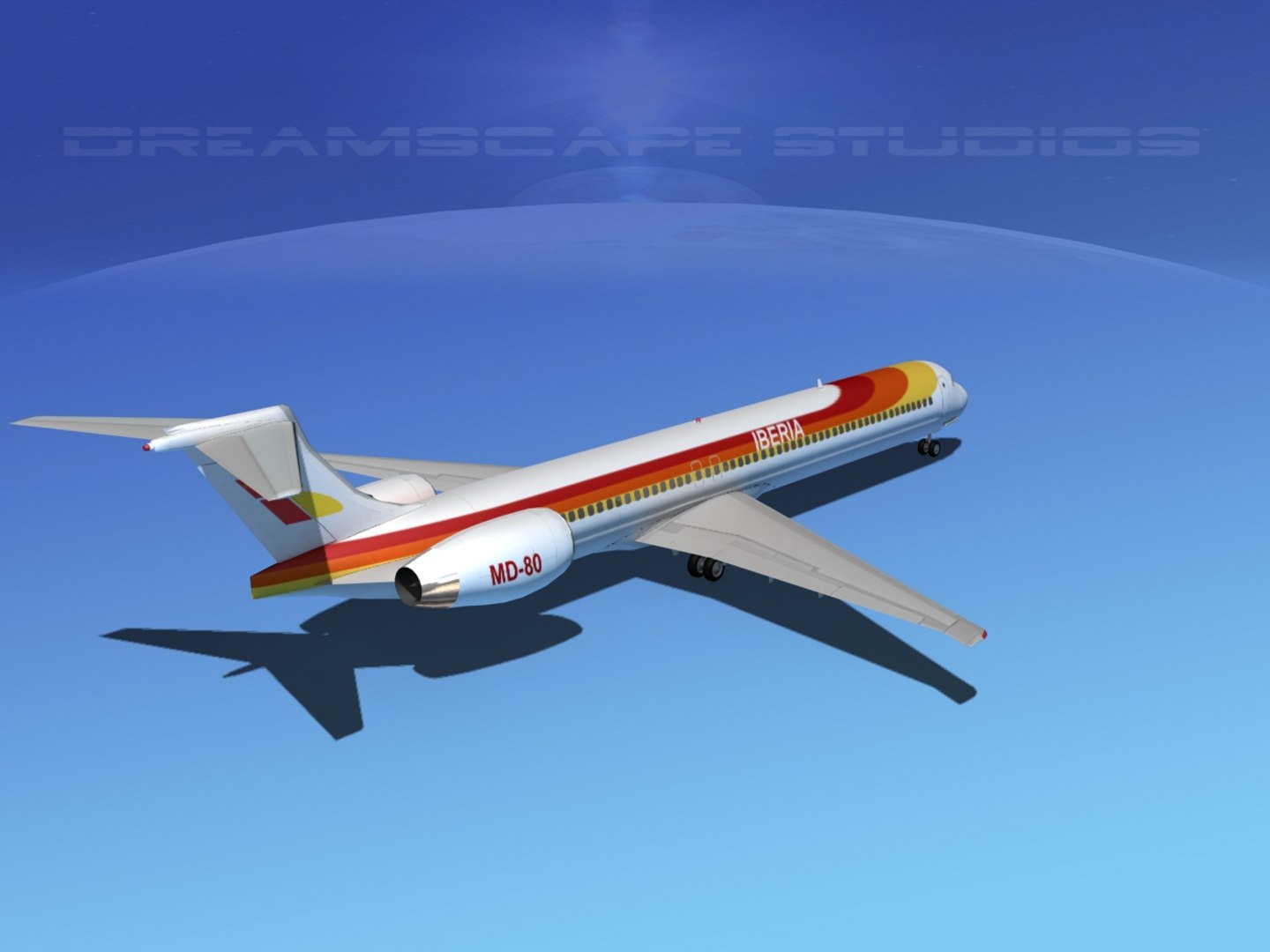 3d Model Of Mcdonnell Douglas Md-80