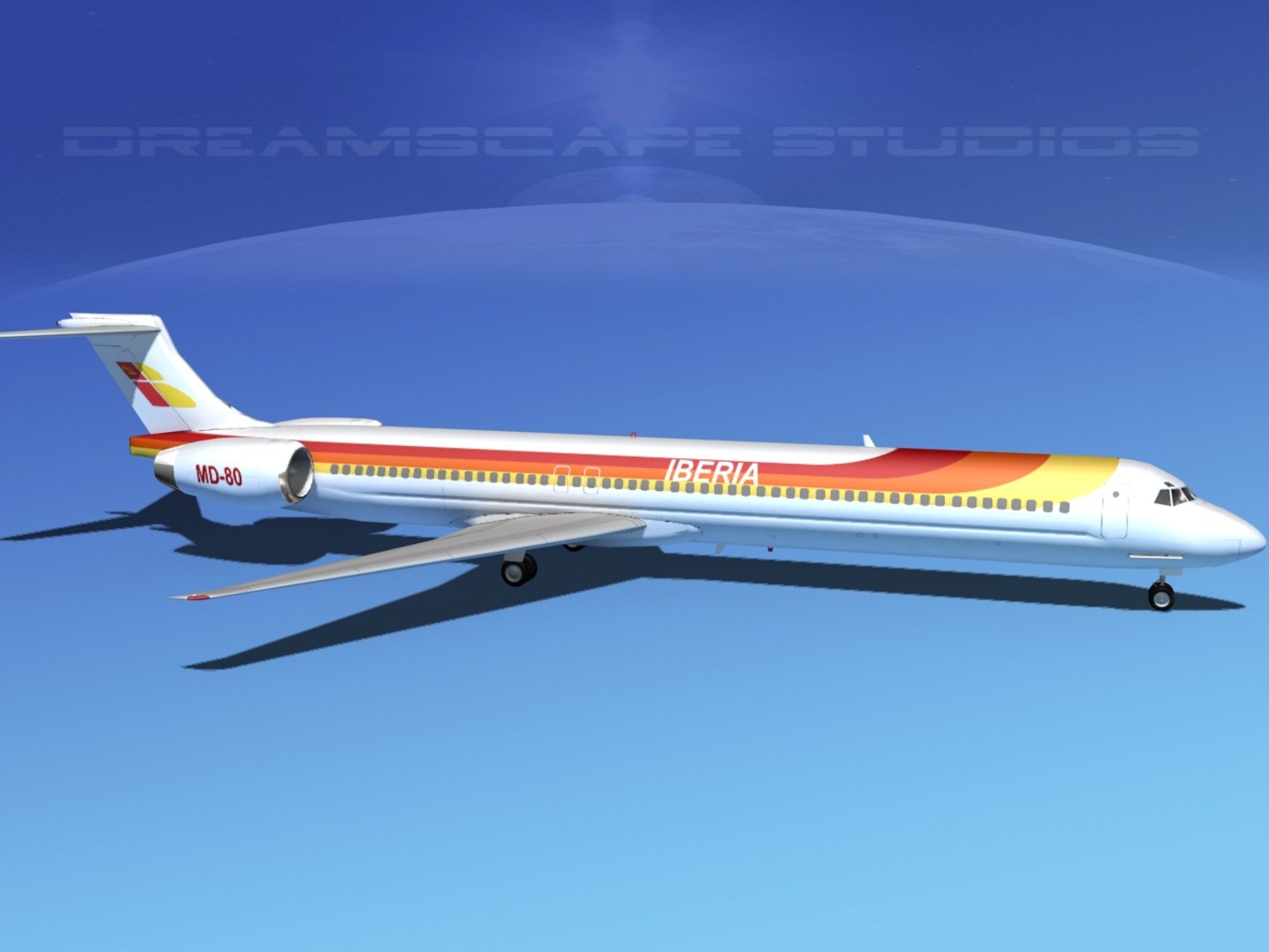 3d Model Of Mcdonnell Douglas Md-80