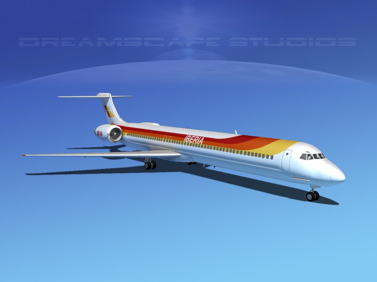 3d Model Of Mcdonnell Douglas Md-80