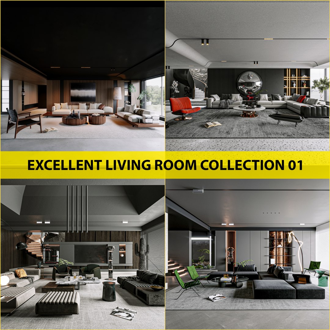 Excellent Living Collection 01 3D model - TurboSquid 1973855