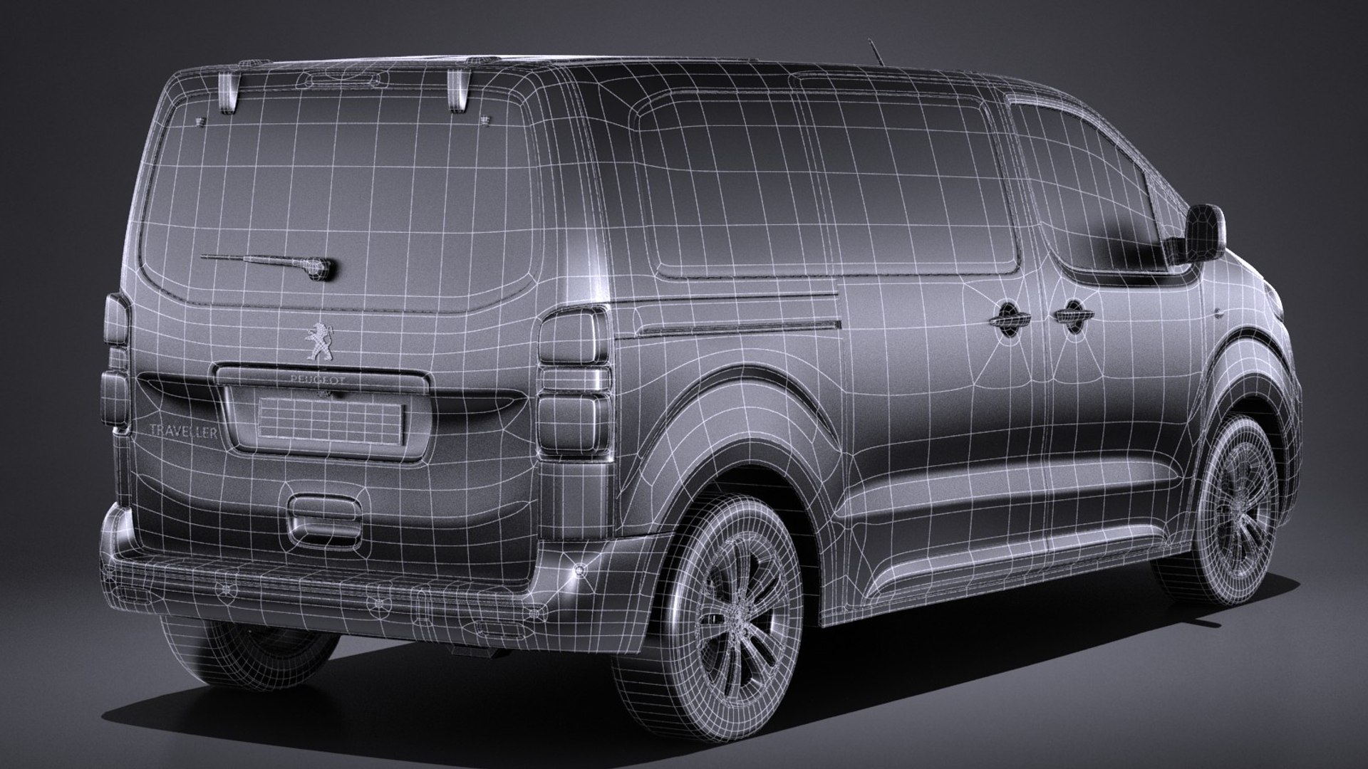 3d Model Peugeot Traveller 2017