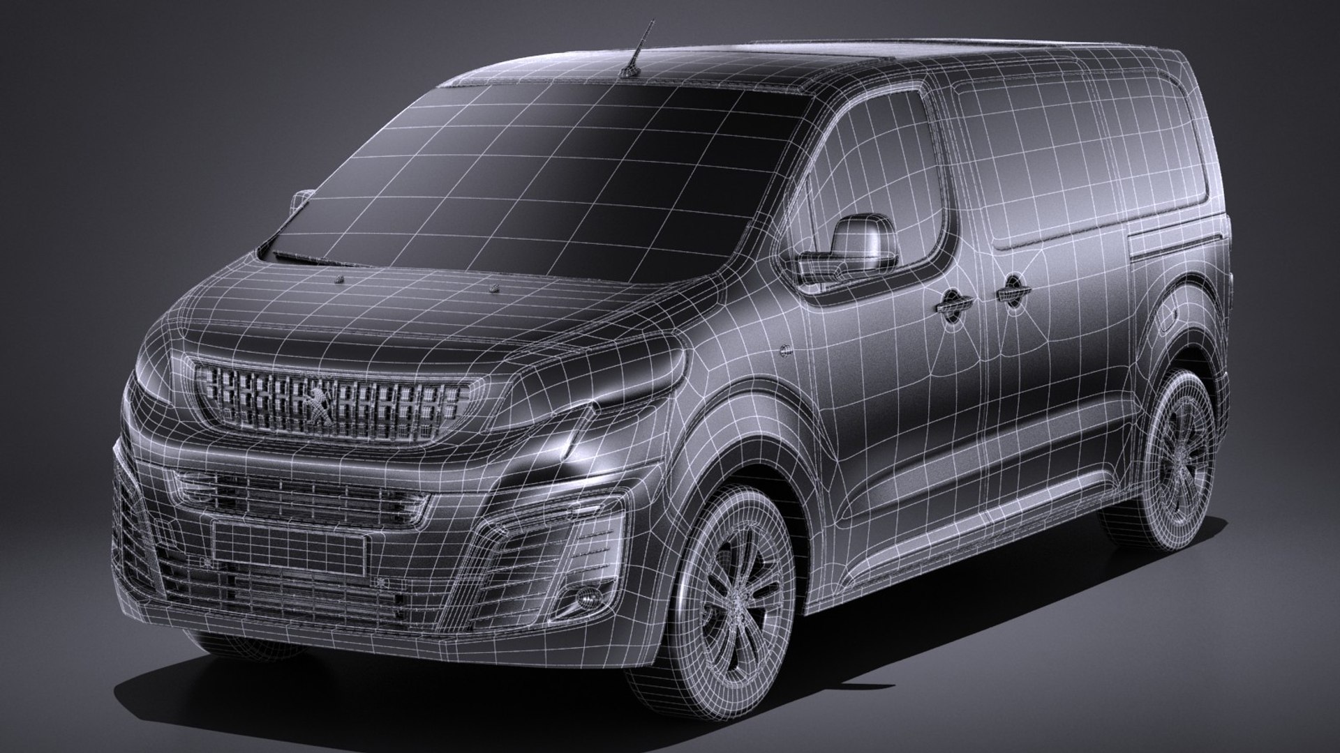 3d Model Peugeot Traveller 2017