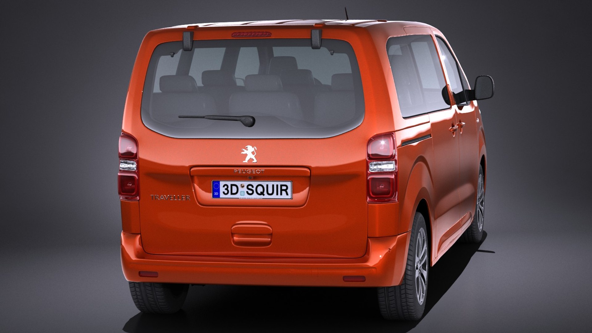 3d Model Peugeot Traveller 2017