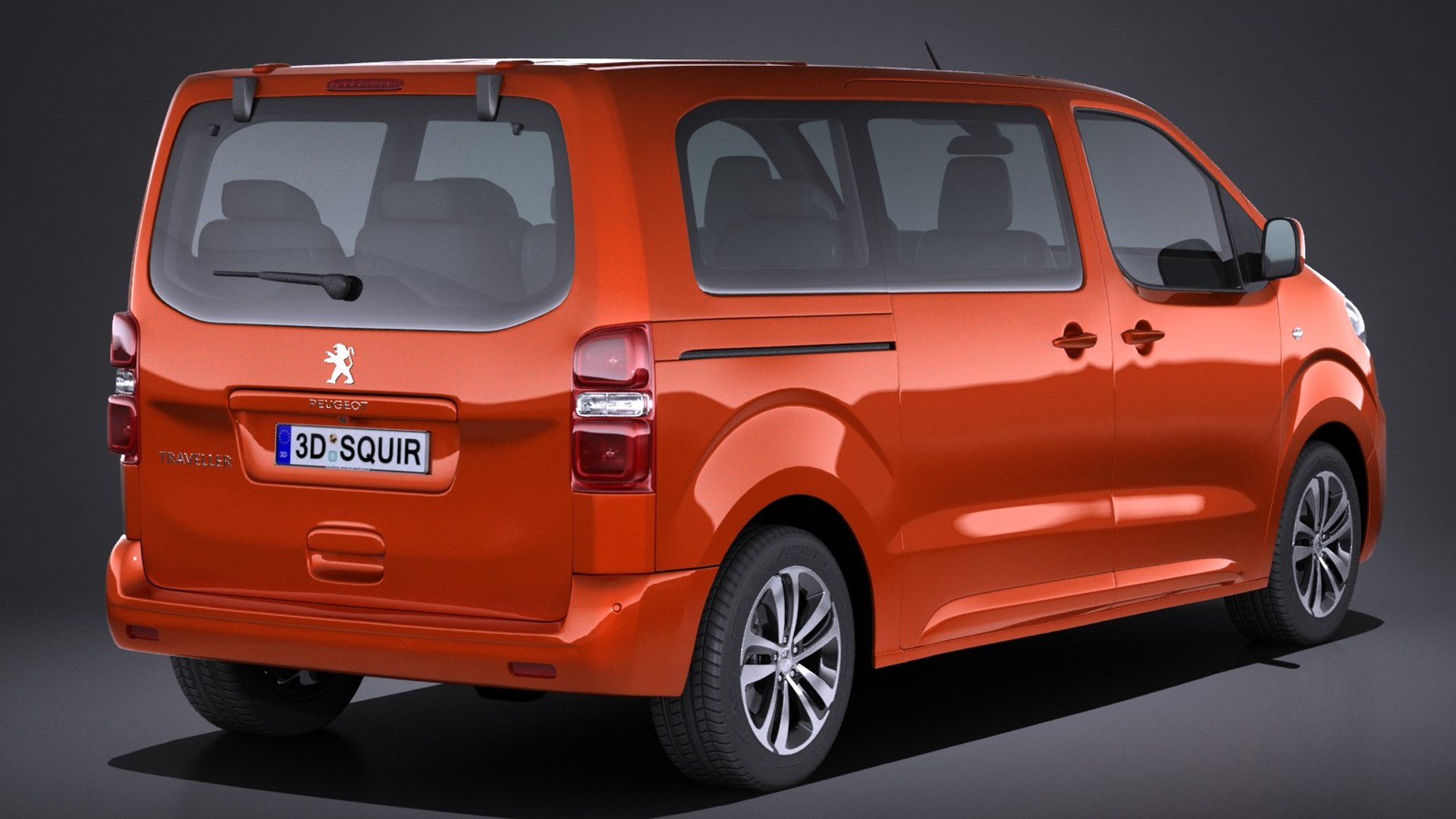 3d Model Peugeot Traveller 2017