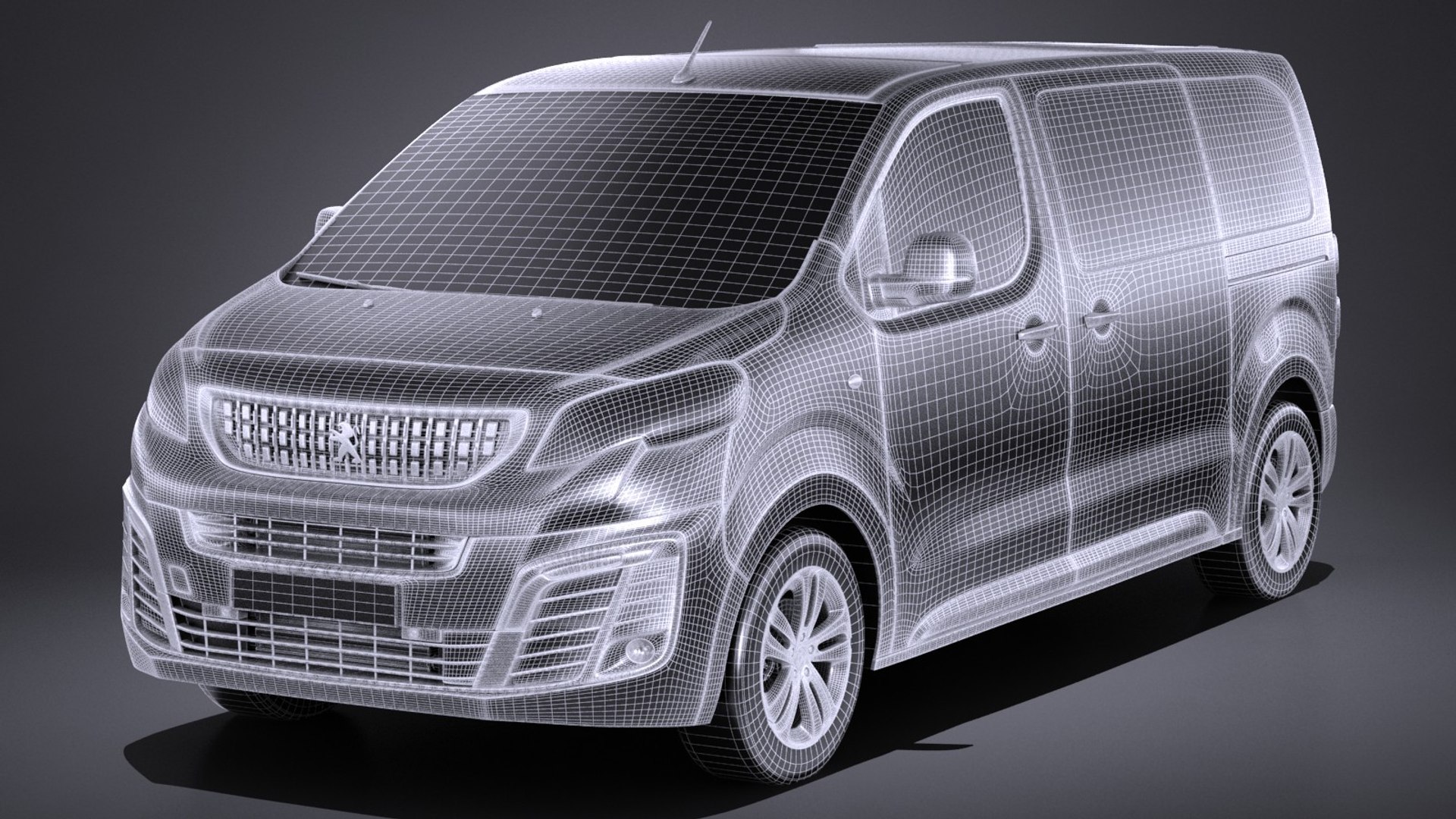 3d Model Peugeot Traveller 2017