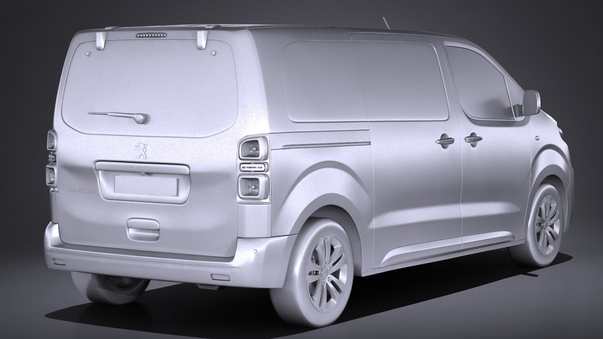 3d Model Peugeot Traveller 2017
