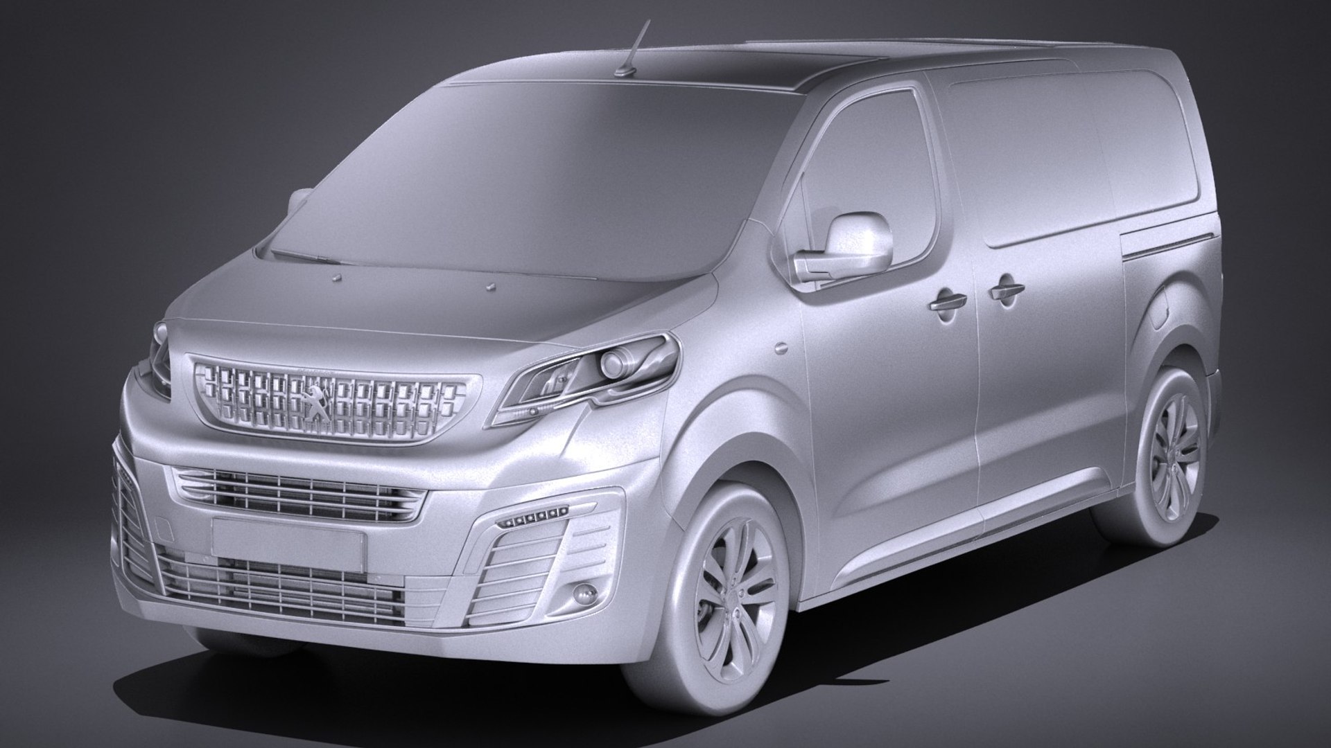 3d Model Peugeot Traveller 2017