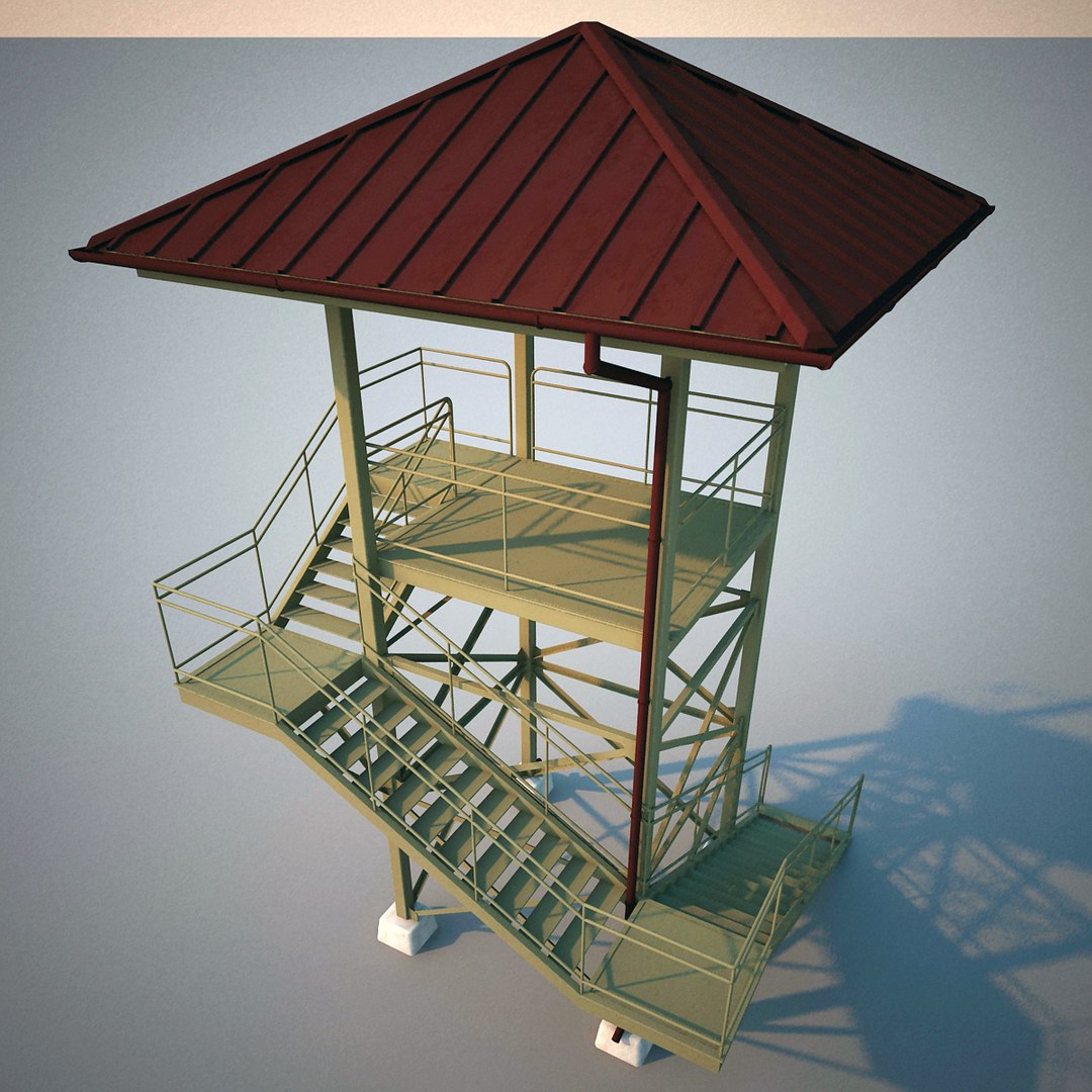 Guard Tower V1 3d C4d