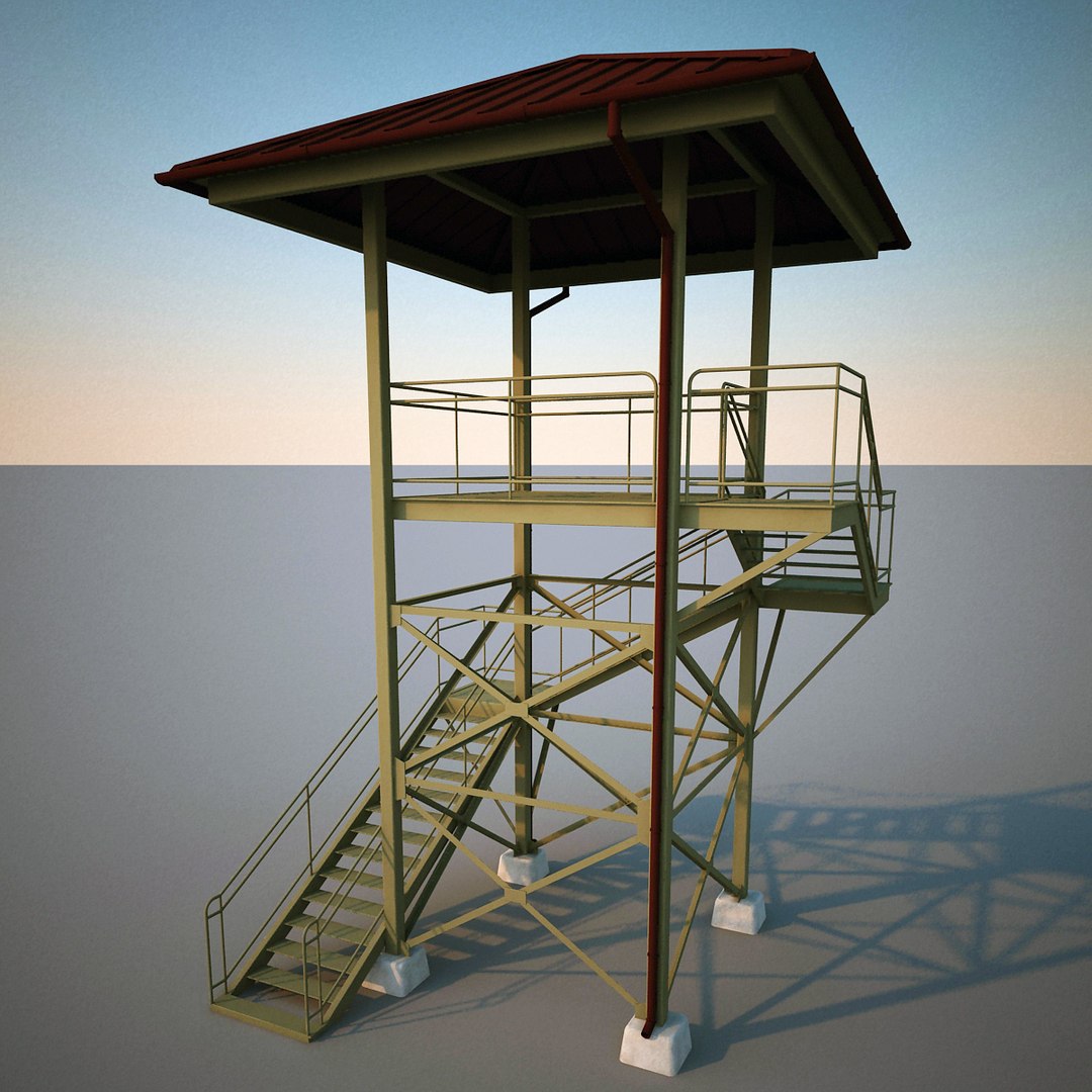 Guard Tower V1 3d C4d