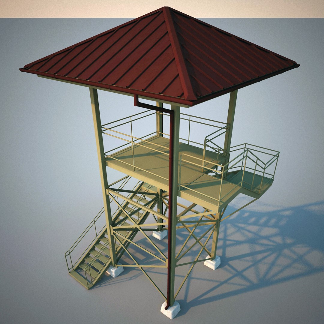 Guard Tower V1 3d C4d