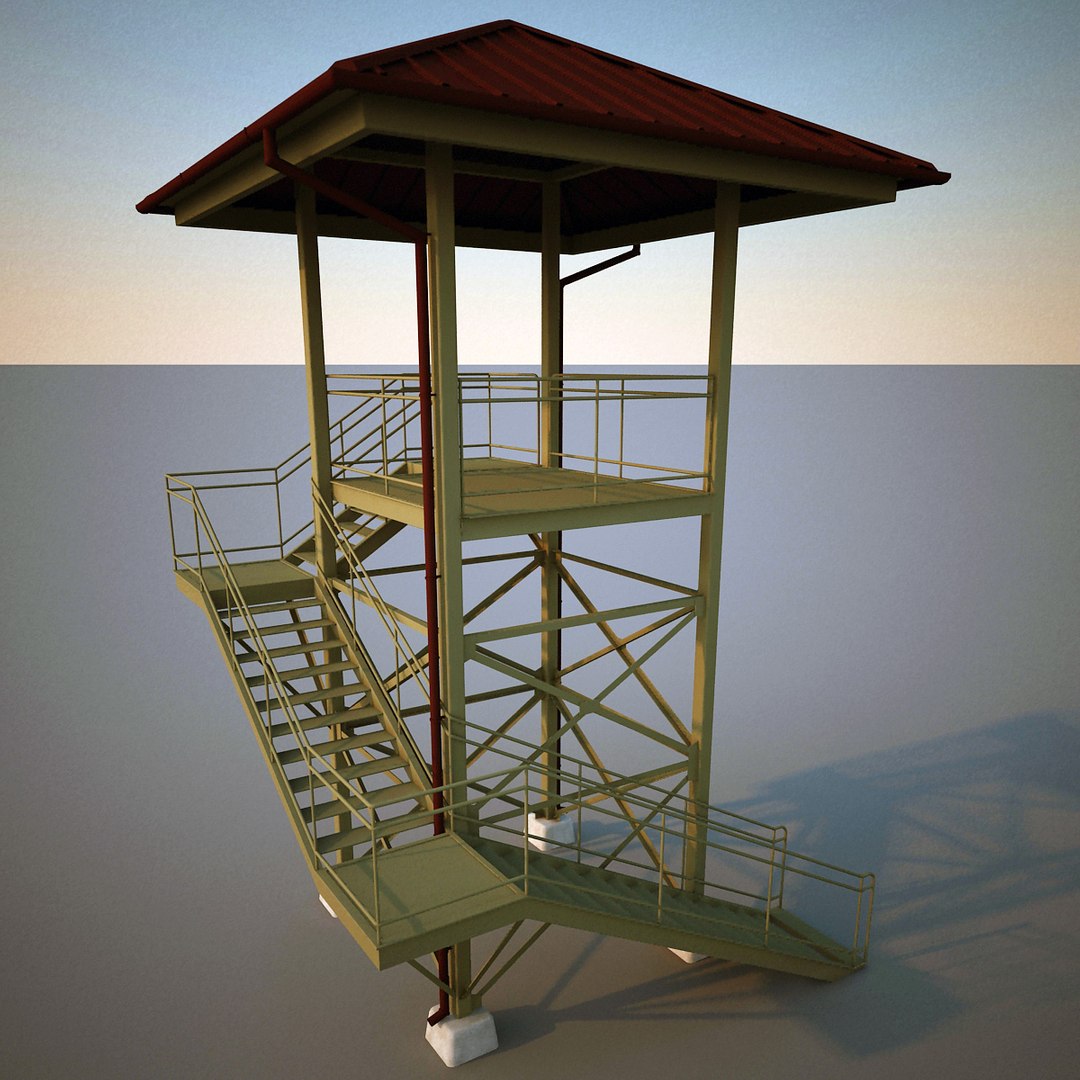 Guard Tower V1 3d C4d