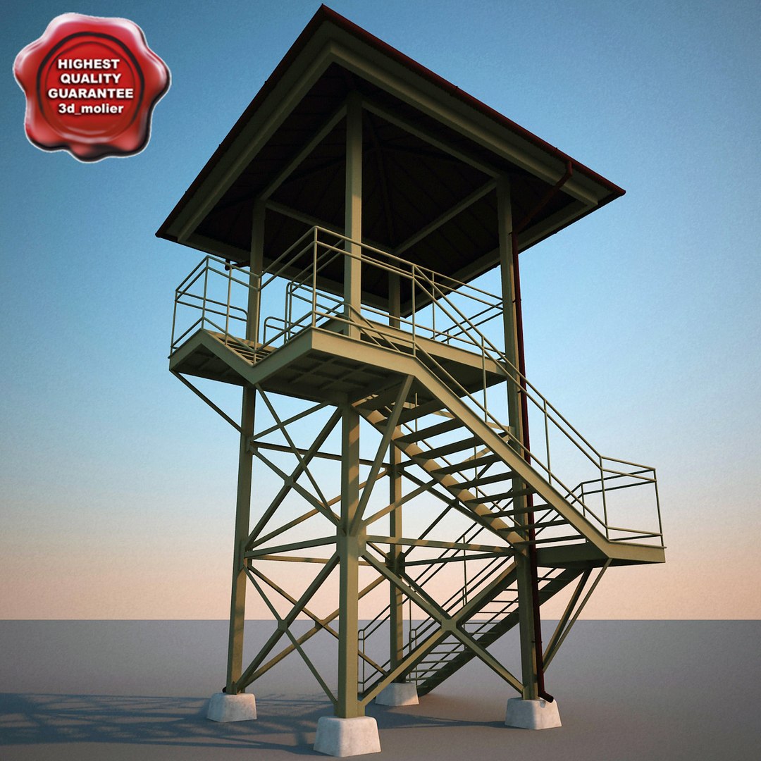 Guard Tower V1 3d C4d