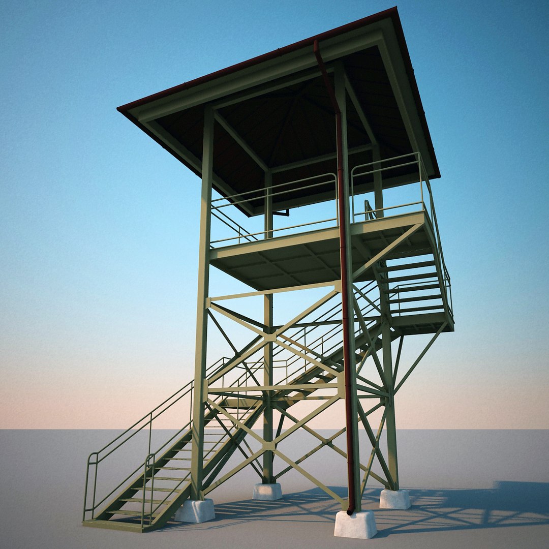 Guard Tower V1 3d C4d