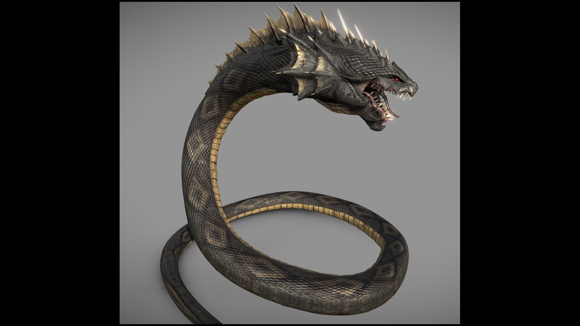 3D Model Snake Dragon - TurboSquid 2124200