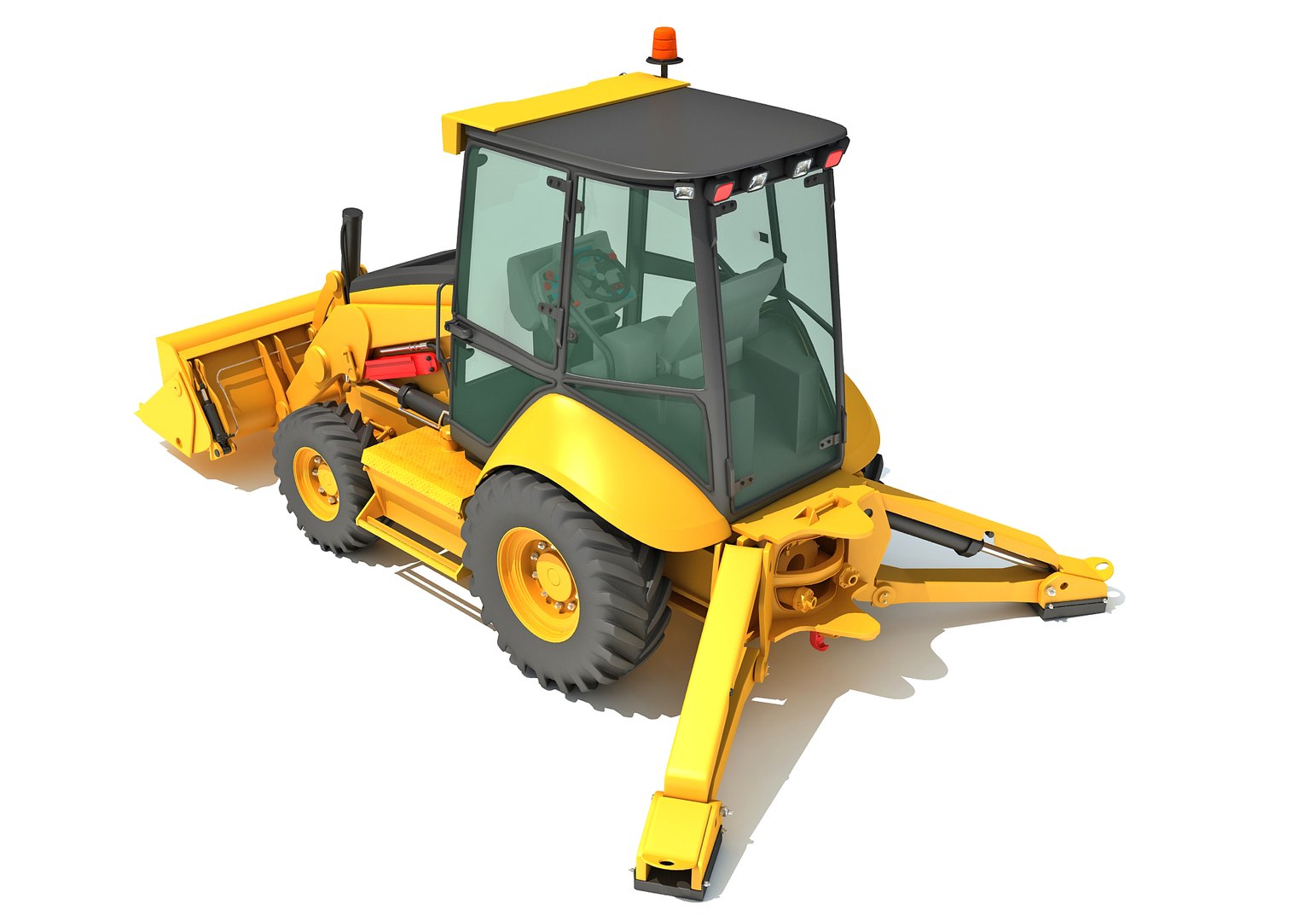 3D backhoe loader - TurboSquid 1398719