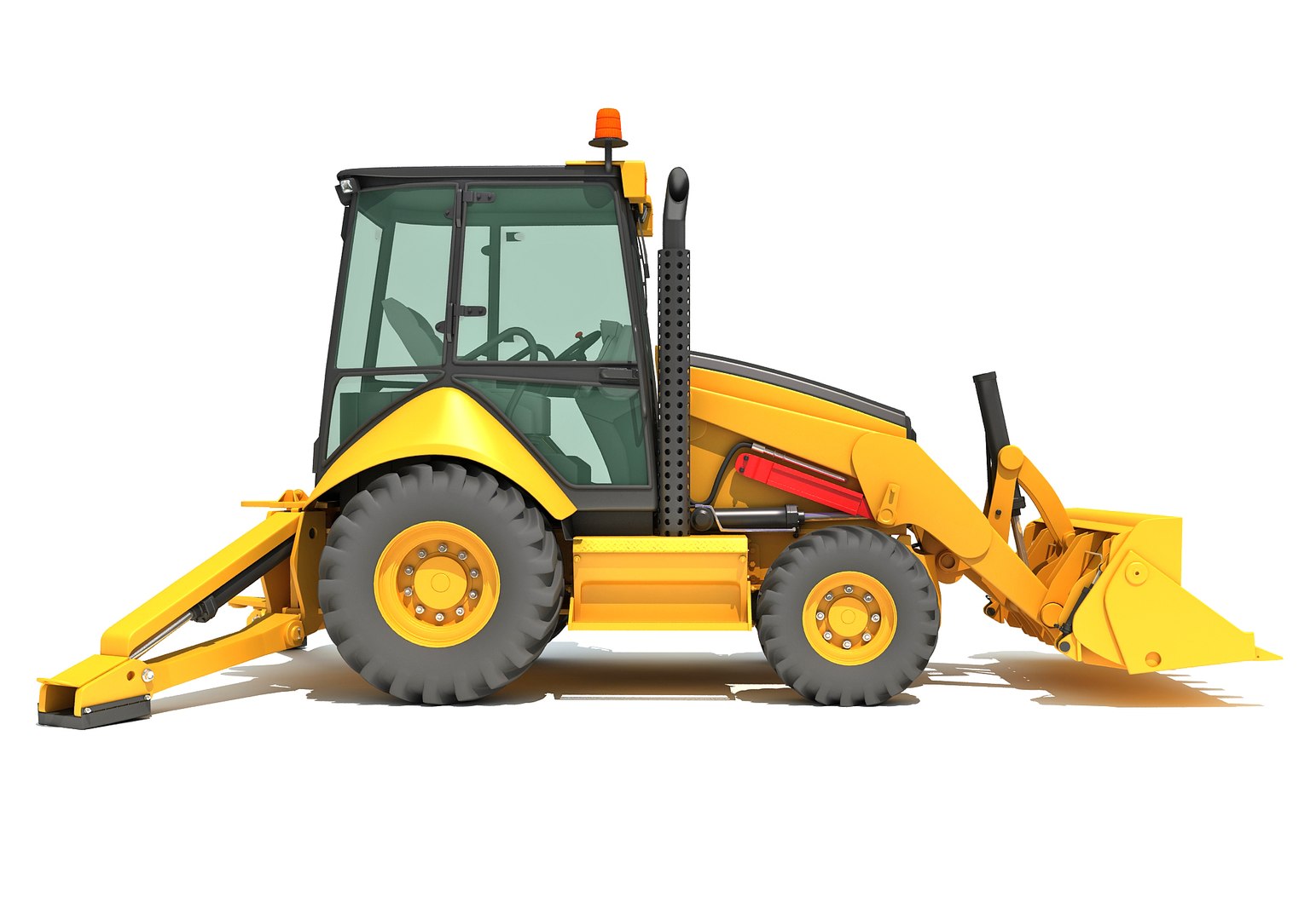 3D backhoe loader - TurboSquid 1398719