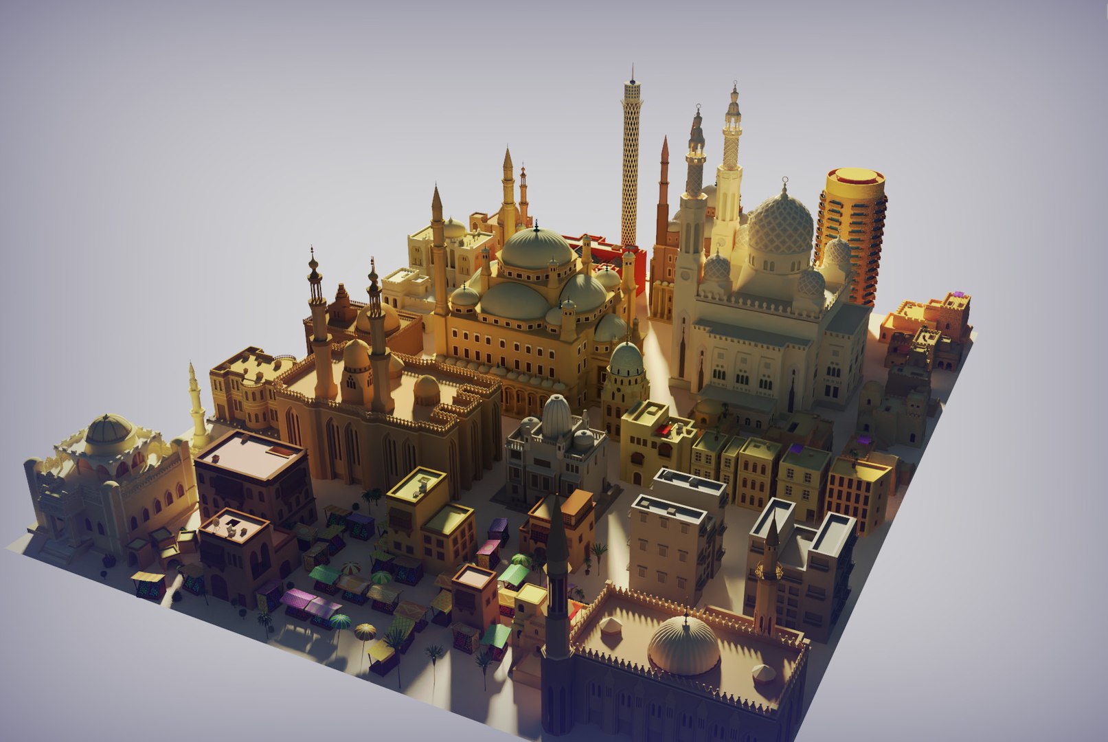 Mosque cairo 3D model - TurboSquid 1518145
