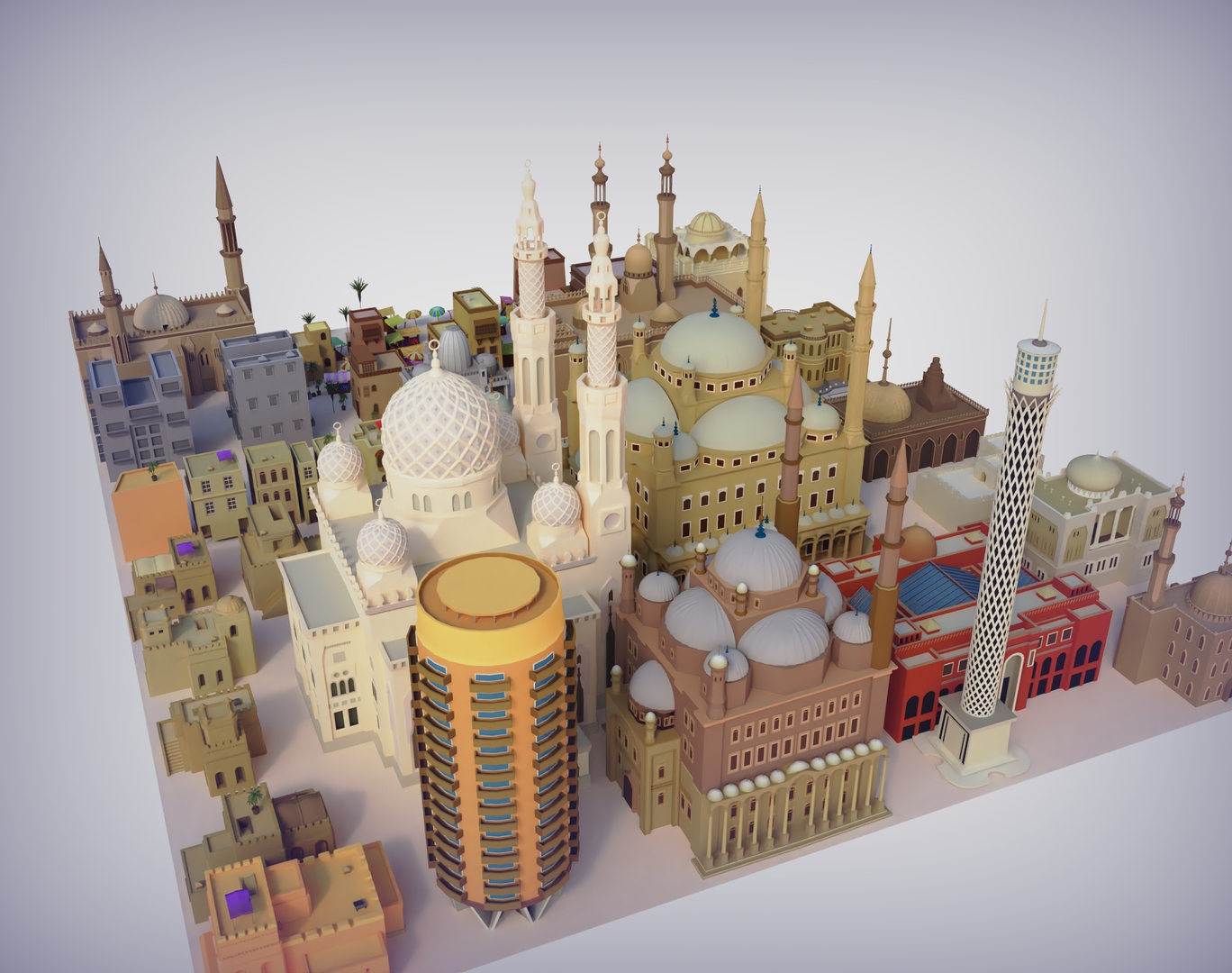 Mosque cairo 3D model - TurboSquid 1518145