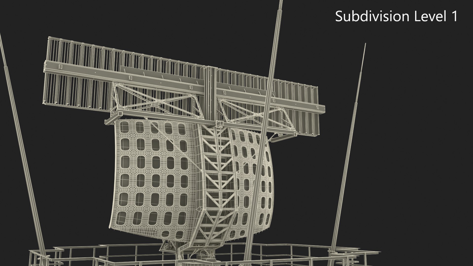 3D Airport Surveillance Radar Model - TurboSquid 2282384