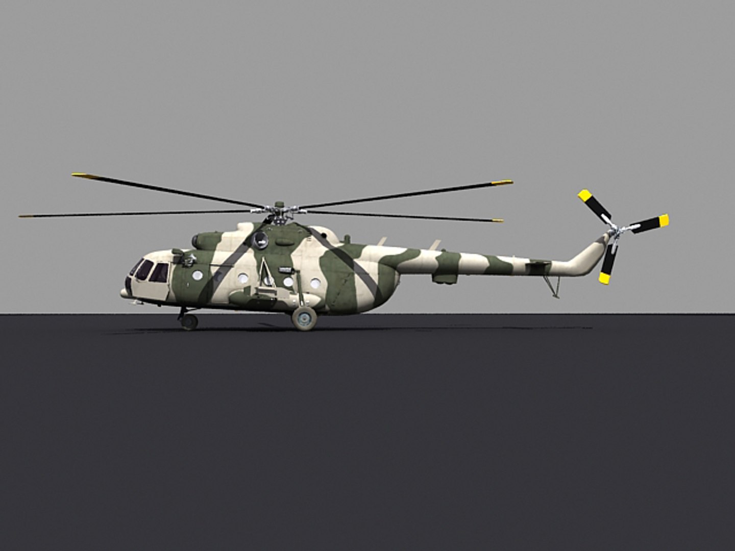 Russian Mil Mi8 Transportation 3d Model