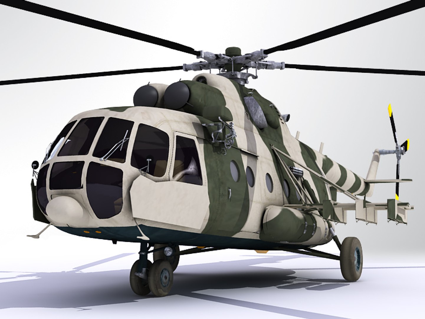 Russian Mil Mi8 Transportation 3d Model