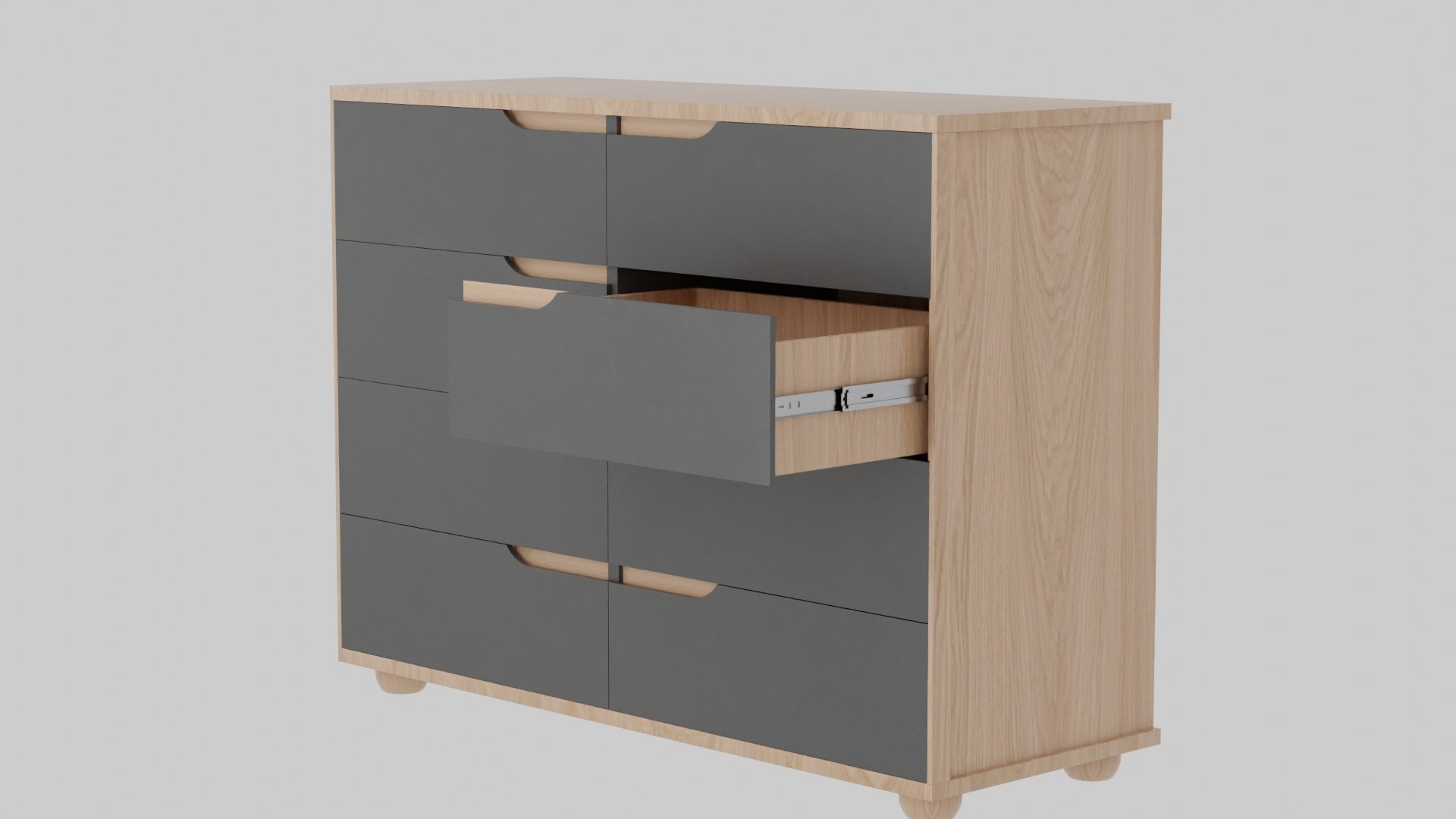 Simple Wooden Drawer 3D Model - TurboSquid 2281260