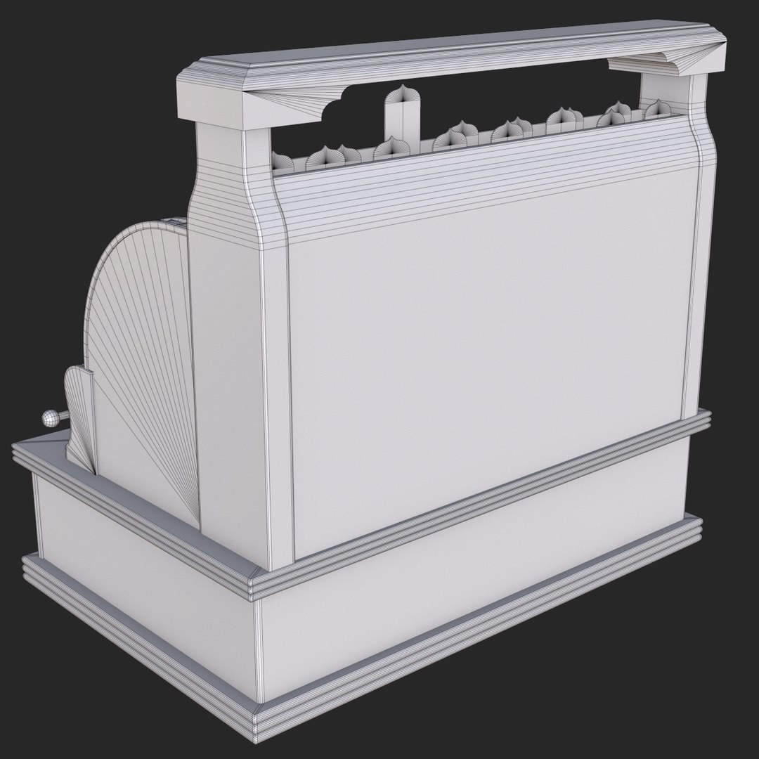 Old Antique Cash Register 3D Model - TurboSquid 1416930