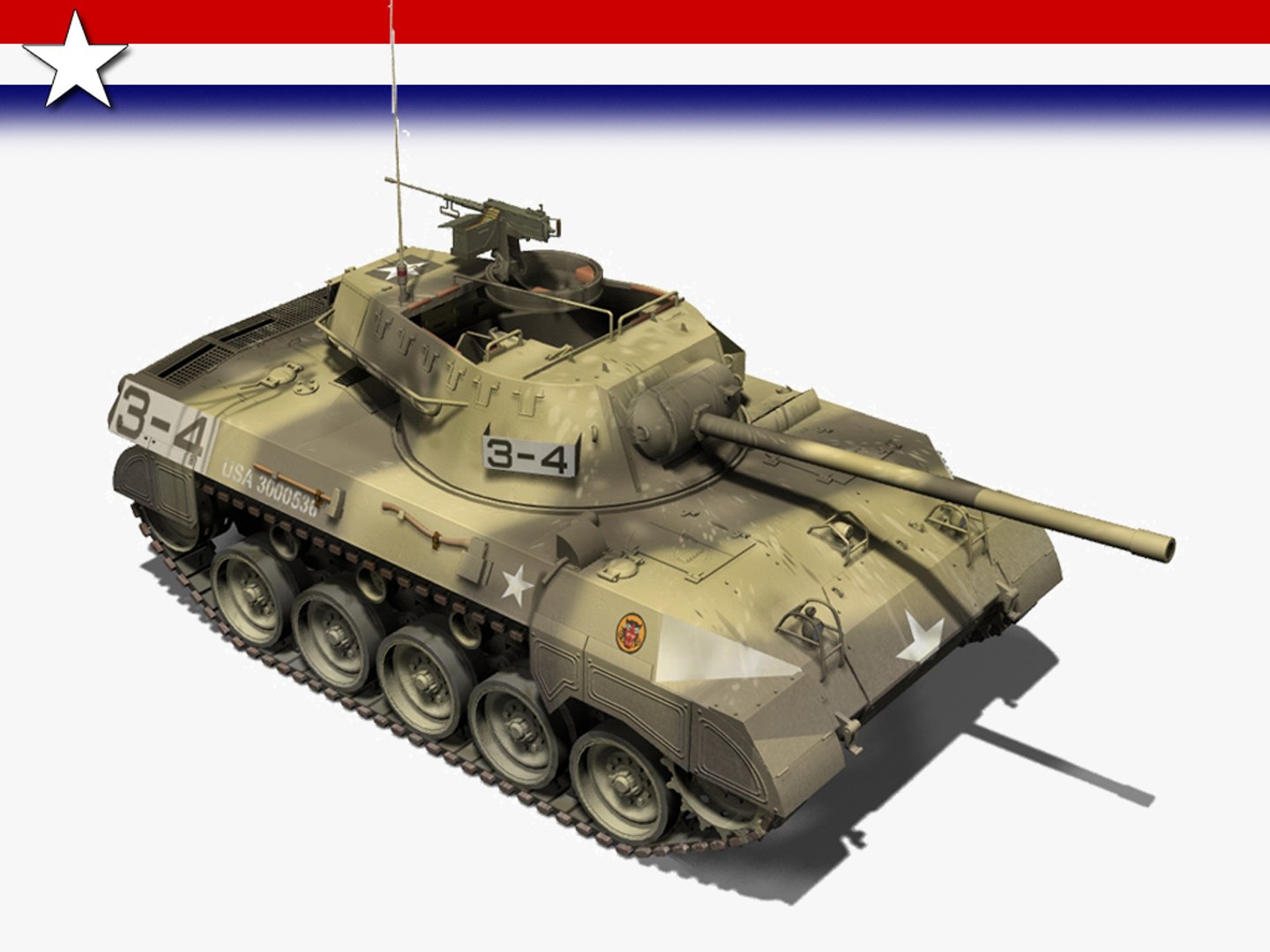 3d Model Of Tank Destroyer M18