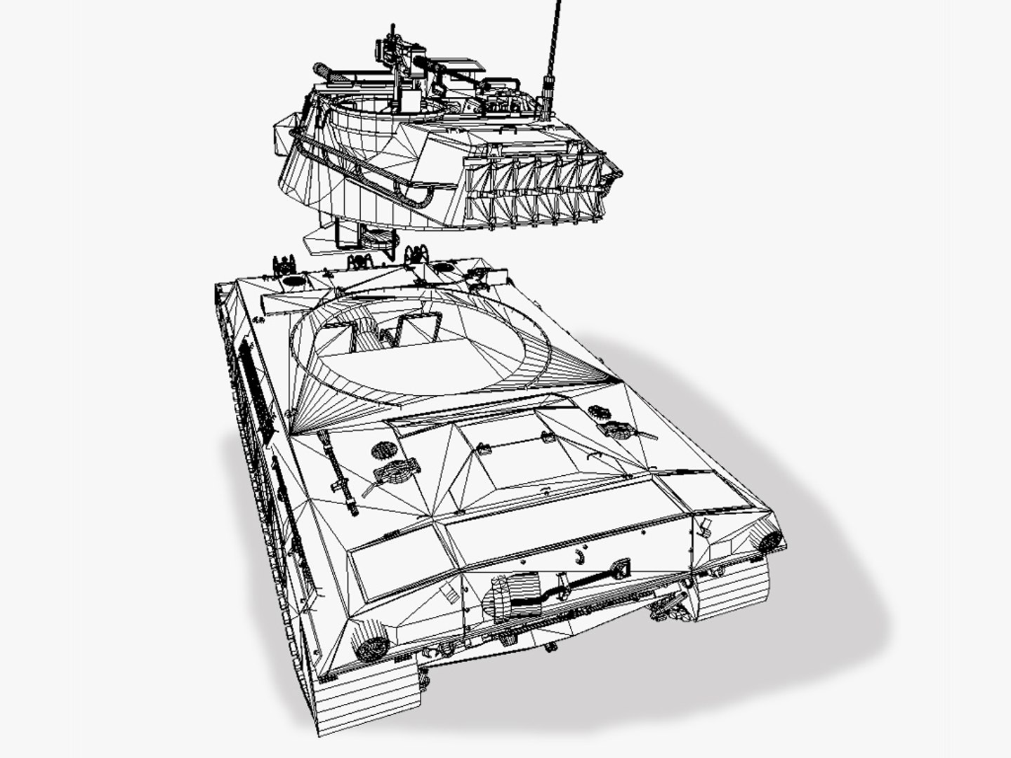 3d Model Of Tank Destroyer M18