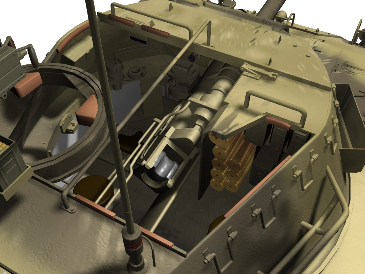 3d Model Of Tank Destroyer M18