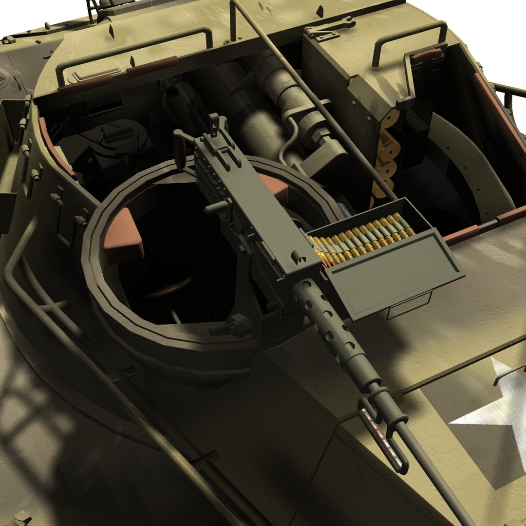 3d Model Of Tank Destroyer M18