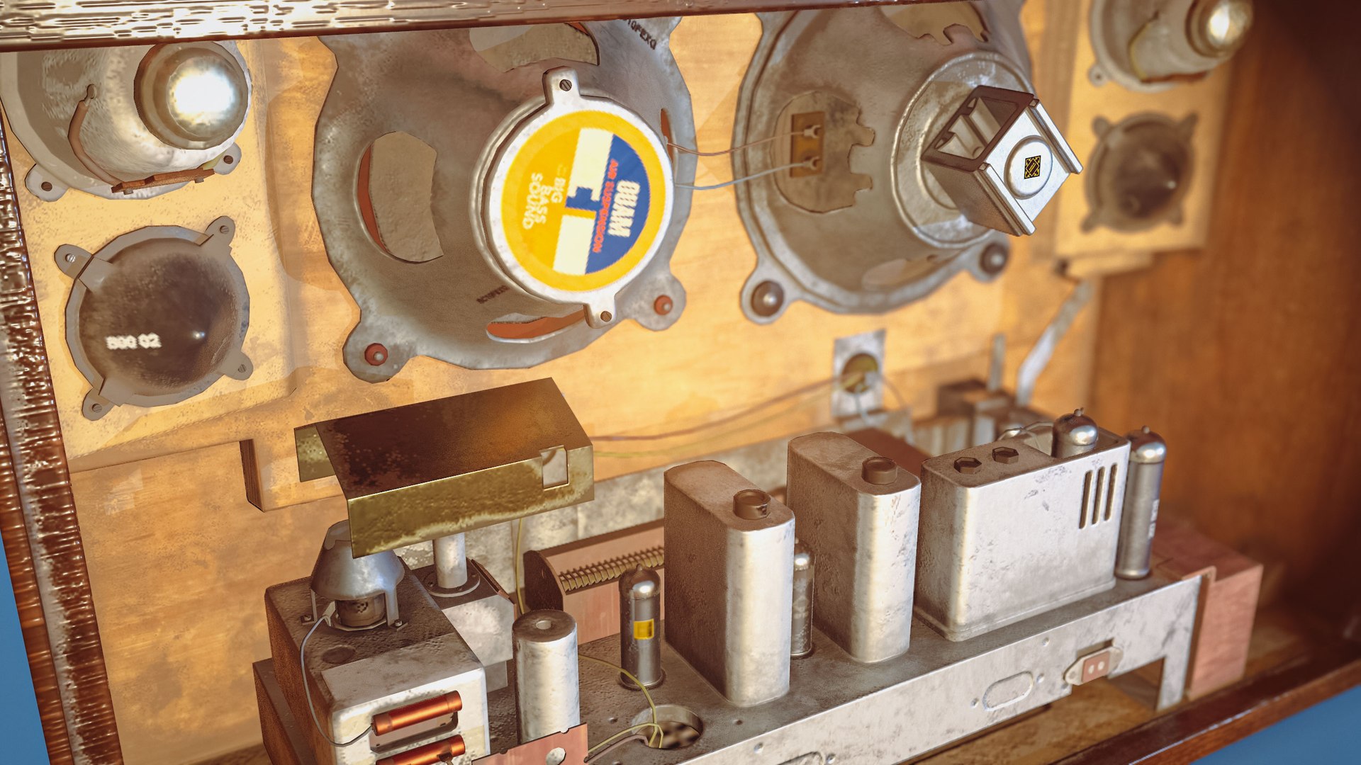 Hi Fi Radio System 3D Model - TurboSquid 1841103