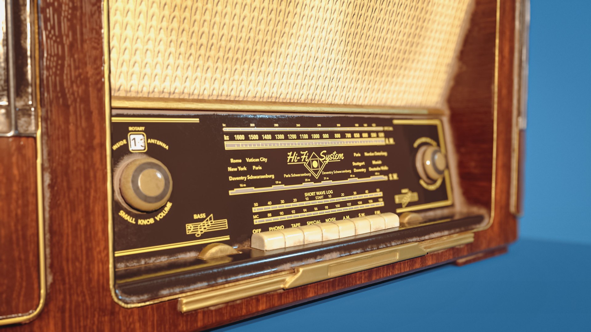 Hi Fi Radio System 3D Model - TurboSquid 1841103