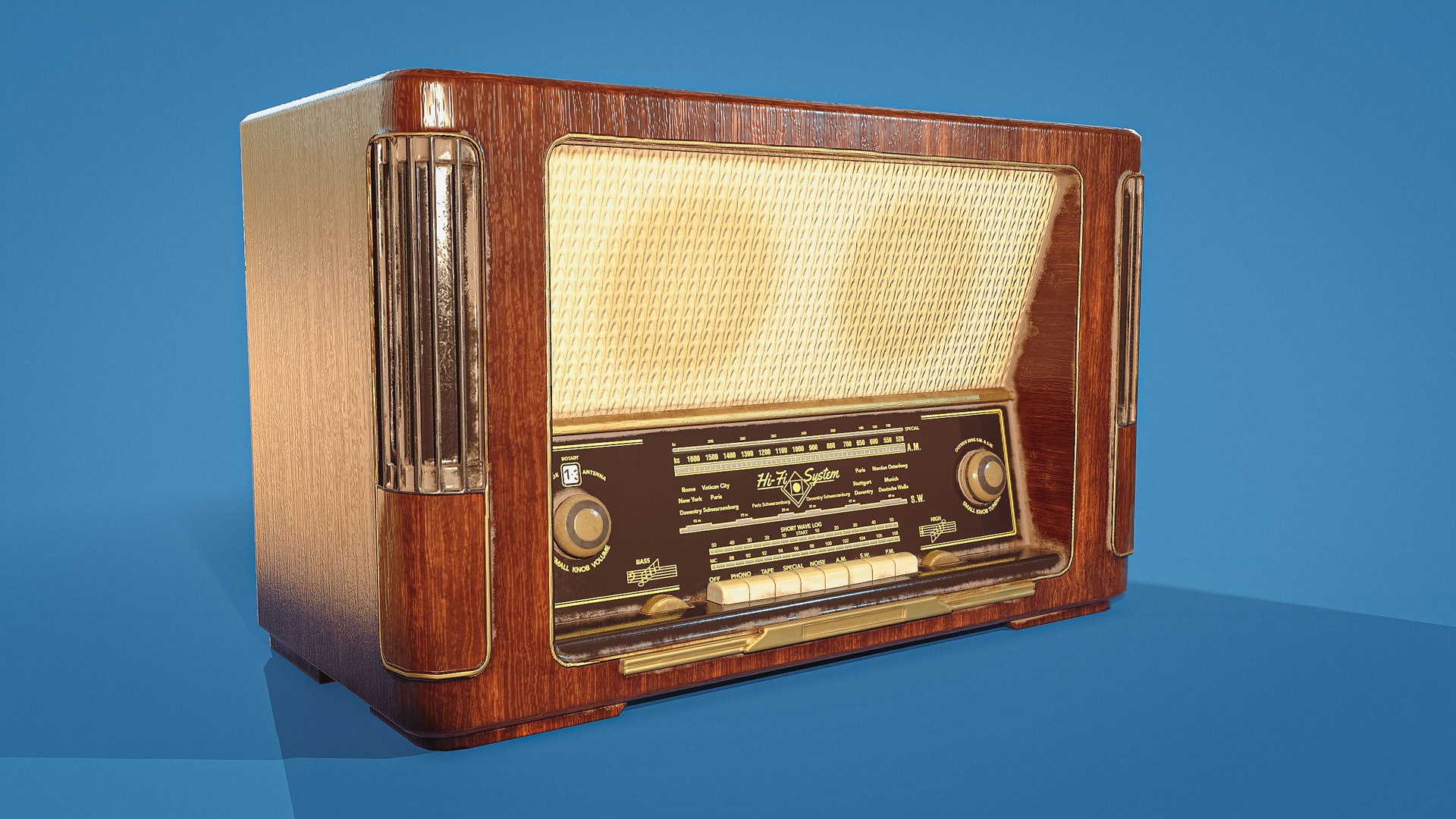 Hi Fi Radio System 3D Model - TurboSquid 1841103