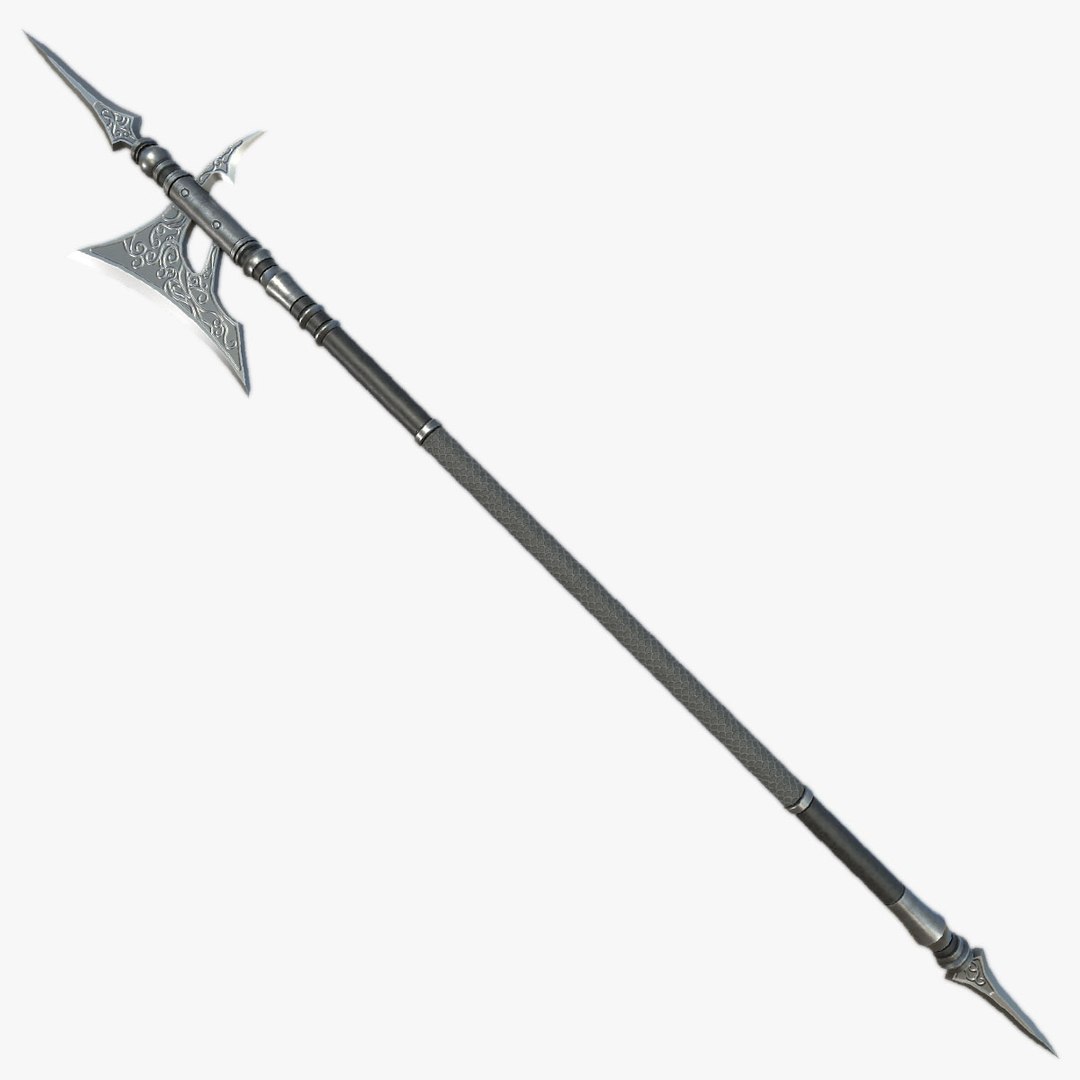 Fantasy Halberd Model - TurboSquid 2420190